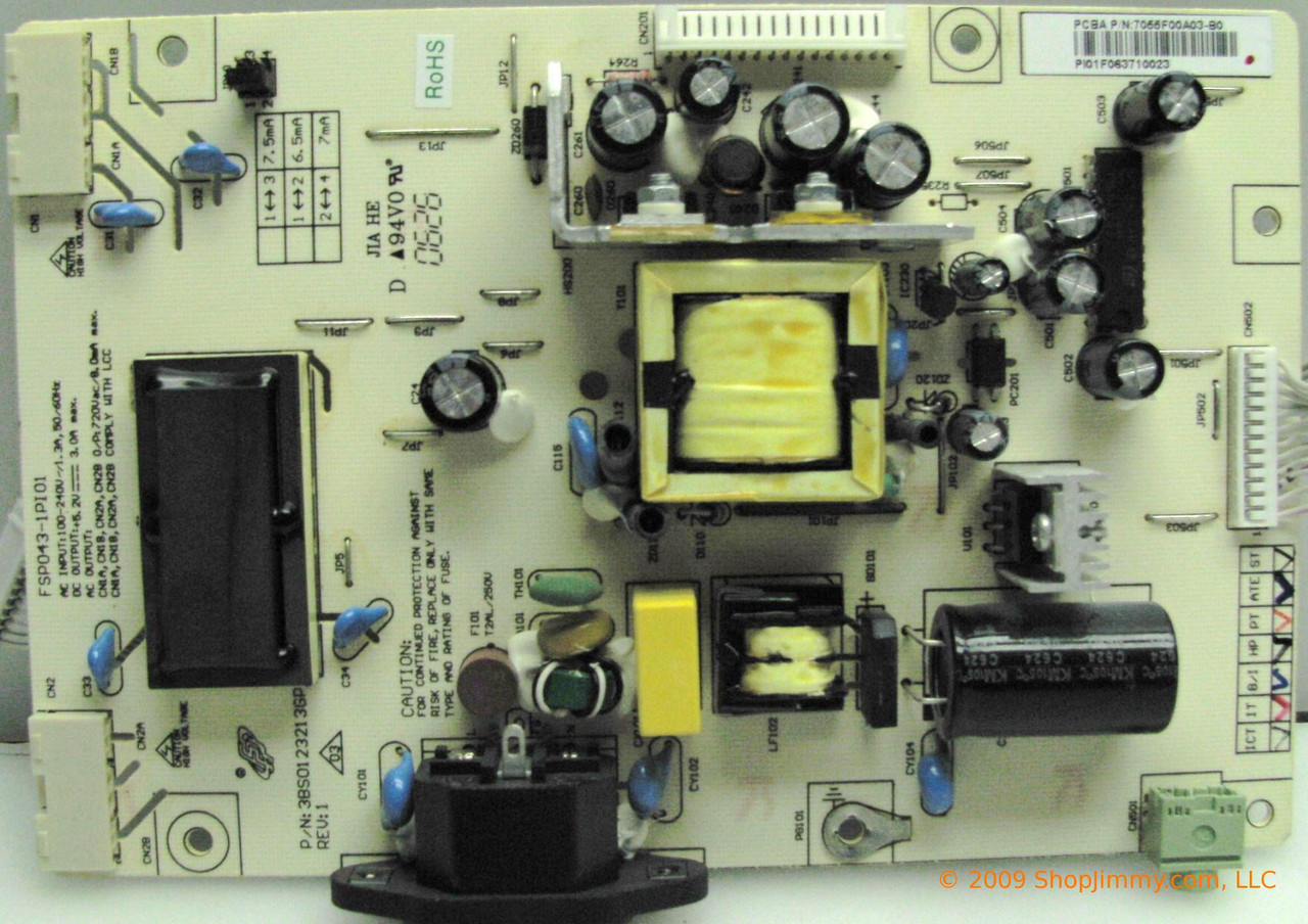 FSP FSP043-1PI01 Power Supply / Backlight Inverter Version 1
