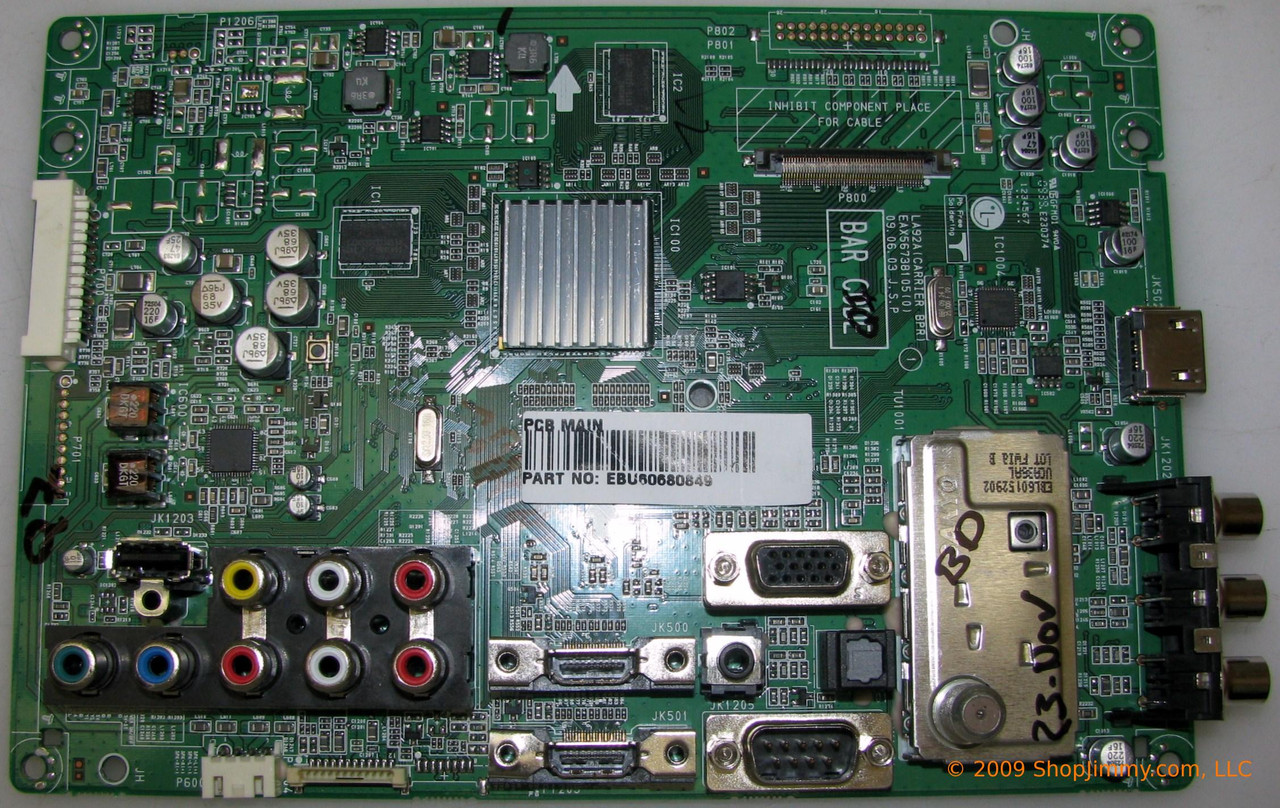 LG EBU60680849 Main Board for 42LD450-UA