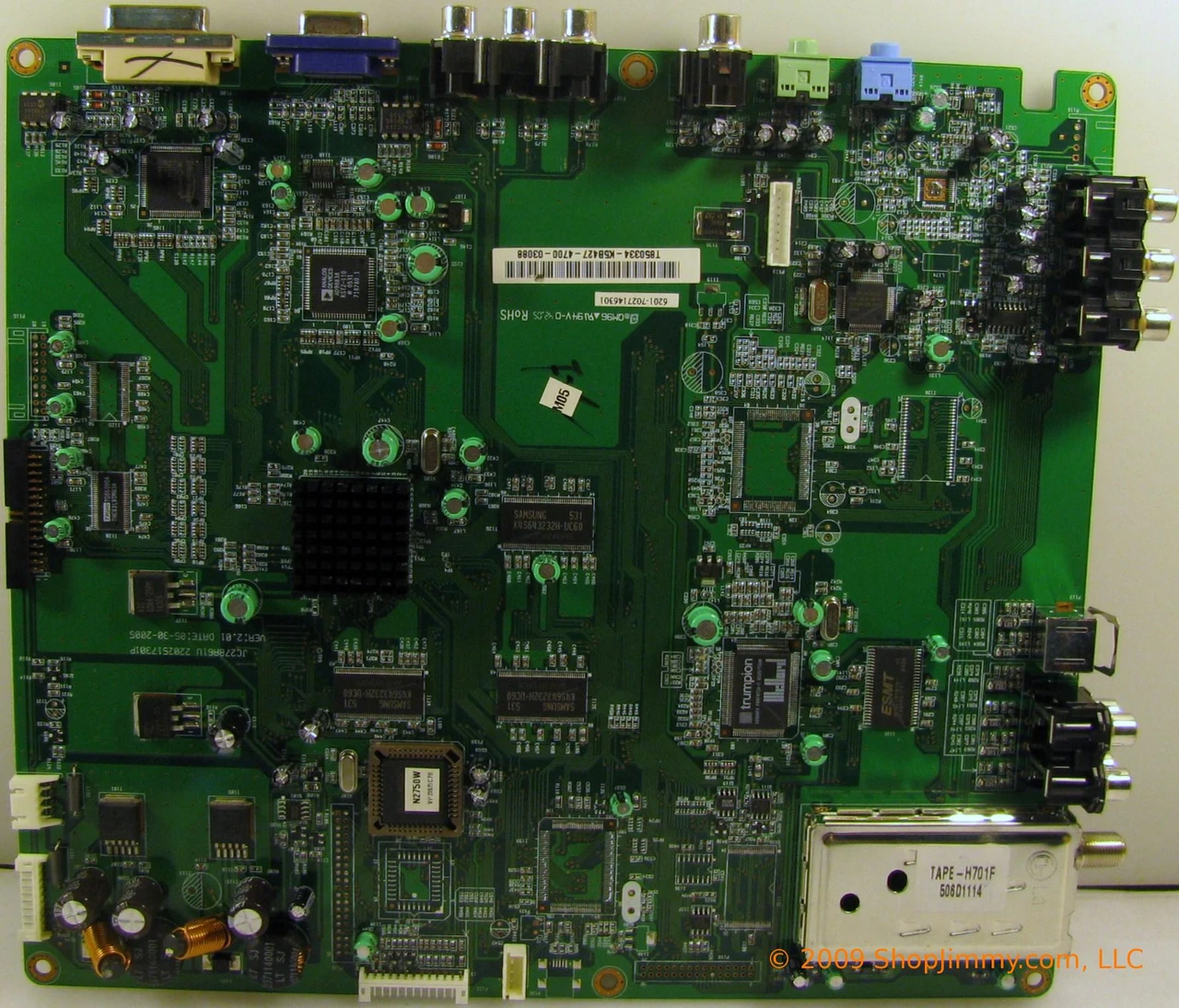 Viewsonic 6201-7027146301 Main Board for N2750W VS10576-1M