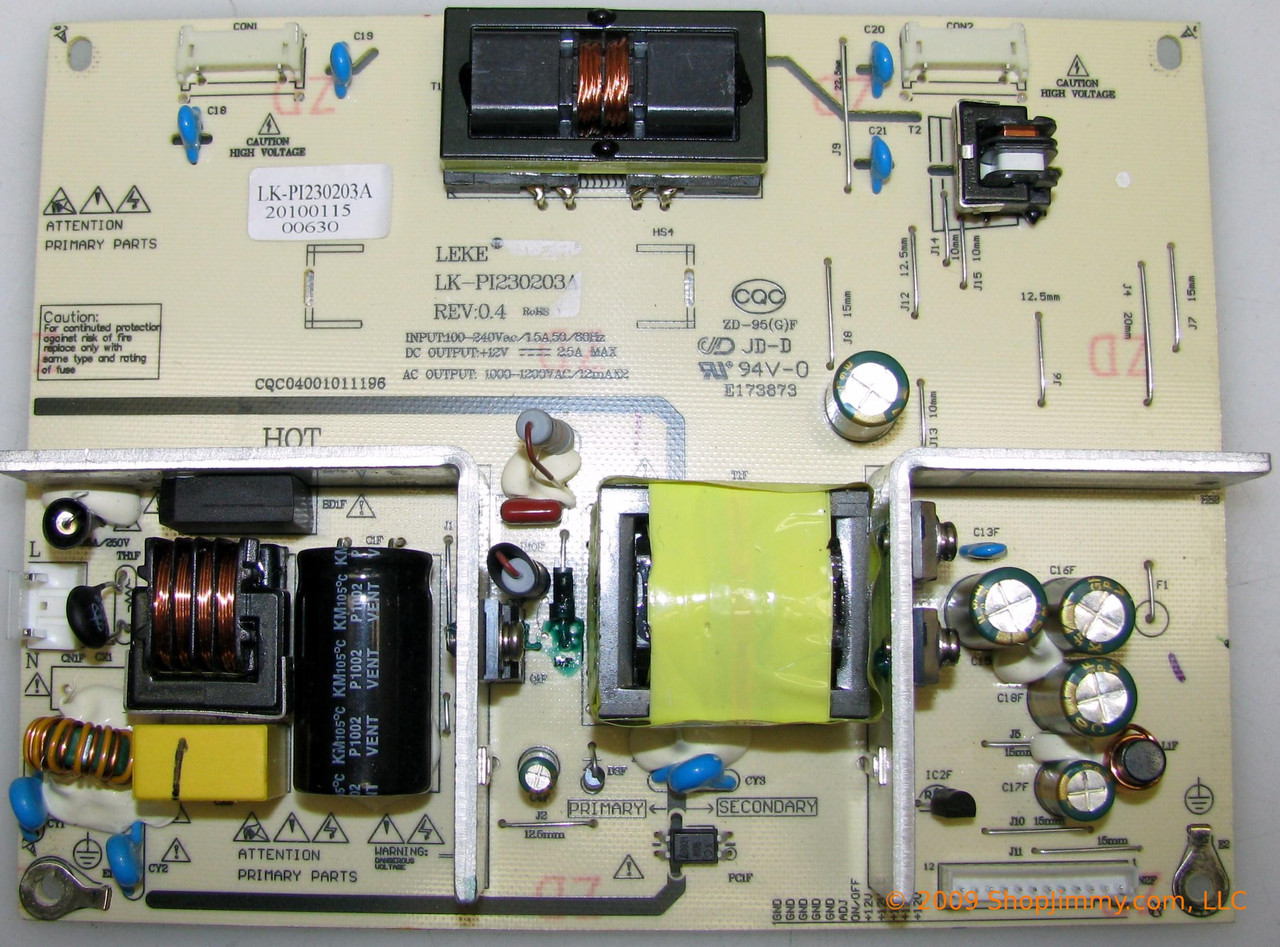 Curtis LK-PI230203A Power Supply / Backlight Inverter