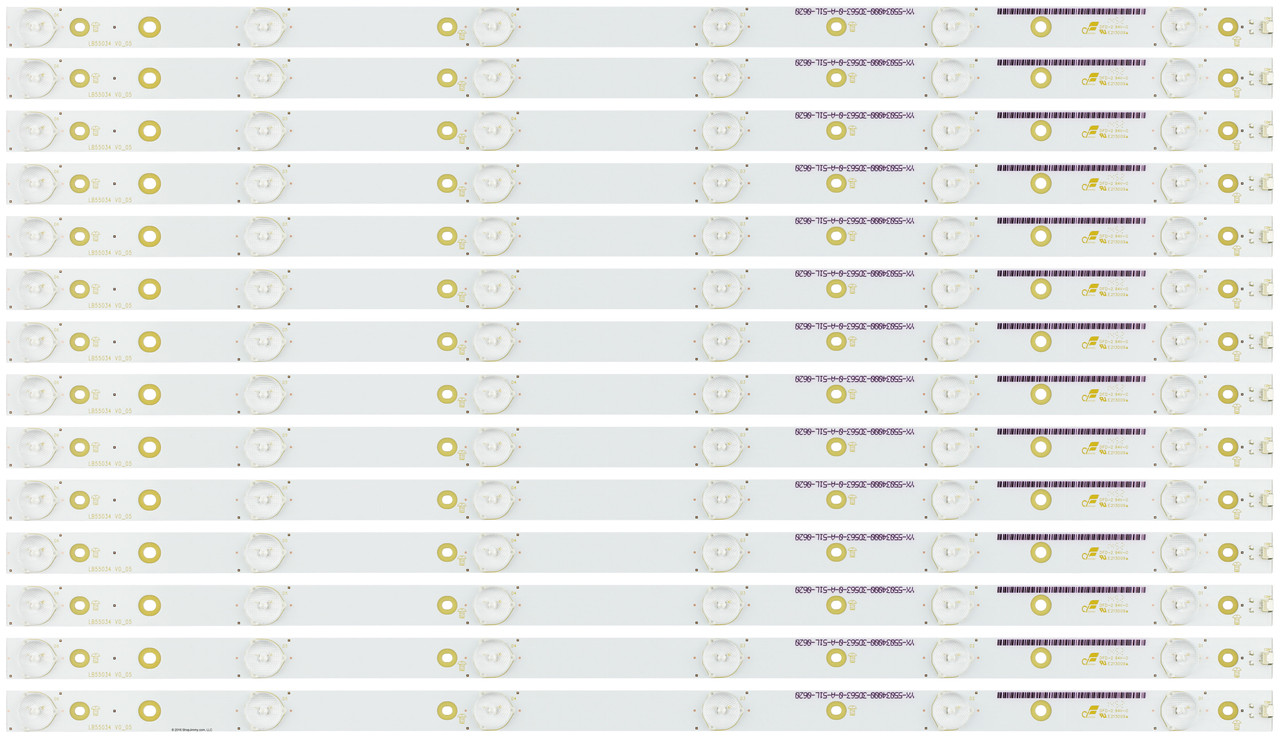 Vizio LB55034 V0_05/06 LED Backlight Strips (14) NEW D55U-D1