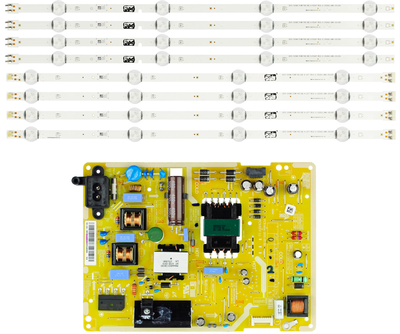 Samsung BN44-00852A BN96-37296A/37297A Power Supply / Backlight Strips Bundle