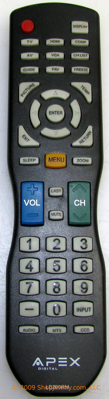 Apex LD200RM Remote Control - NEW