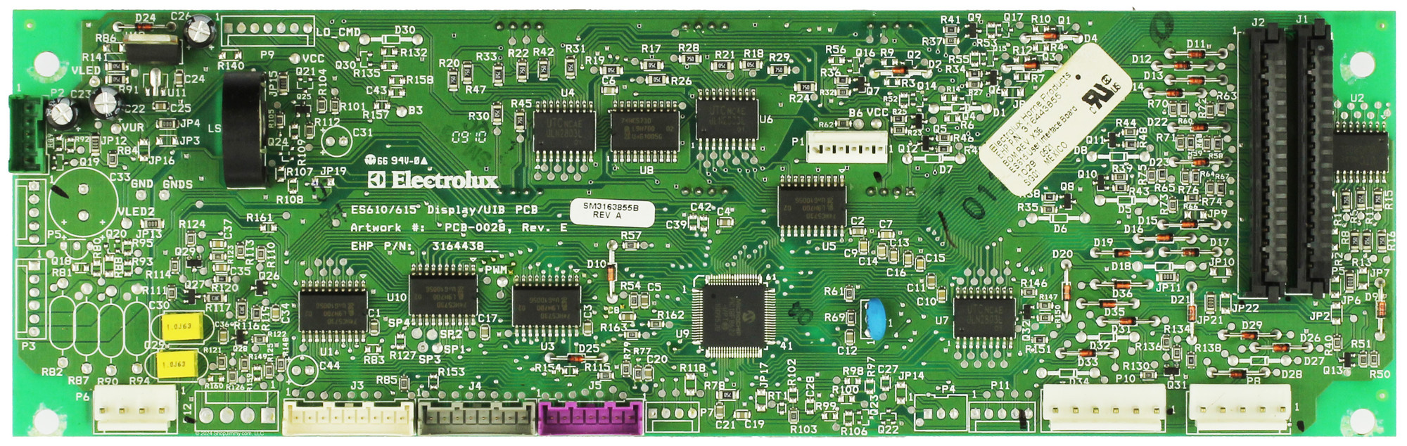 Electrolux Range 316443855 Control Board