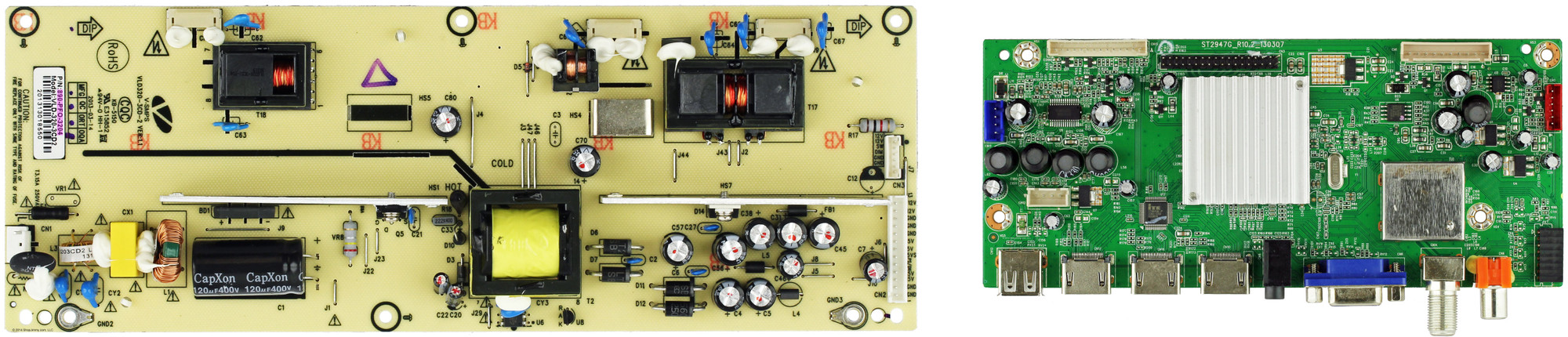 Element ELCFW329 Complete TV Repair Parts Kit (D1300 Serial--See note)