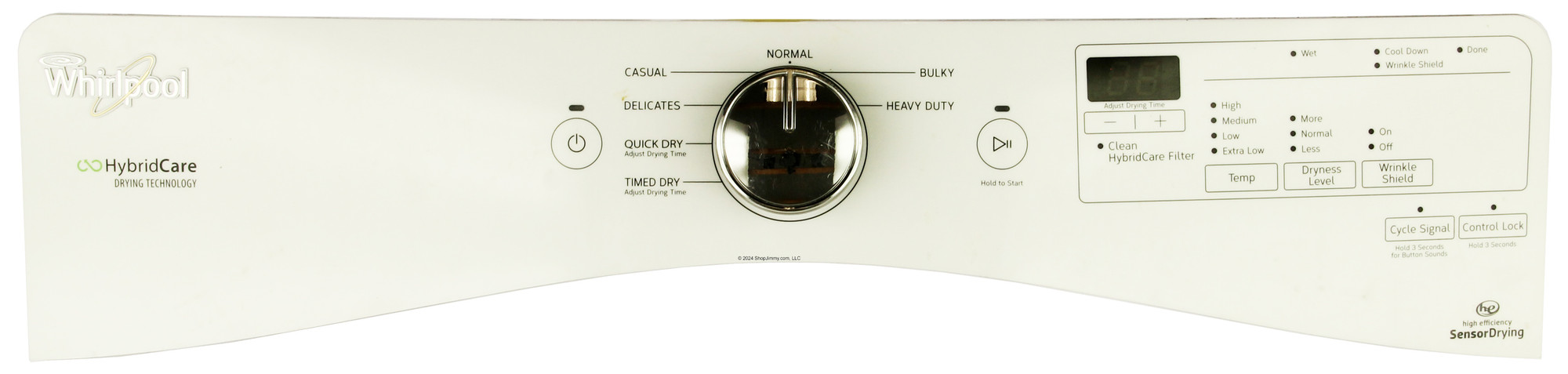Whirlpool Washer W10825127 Control Panel