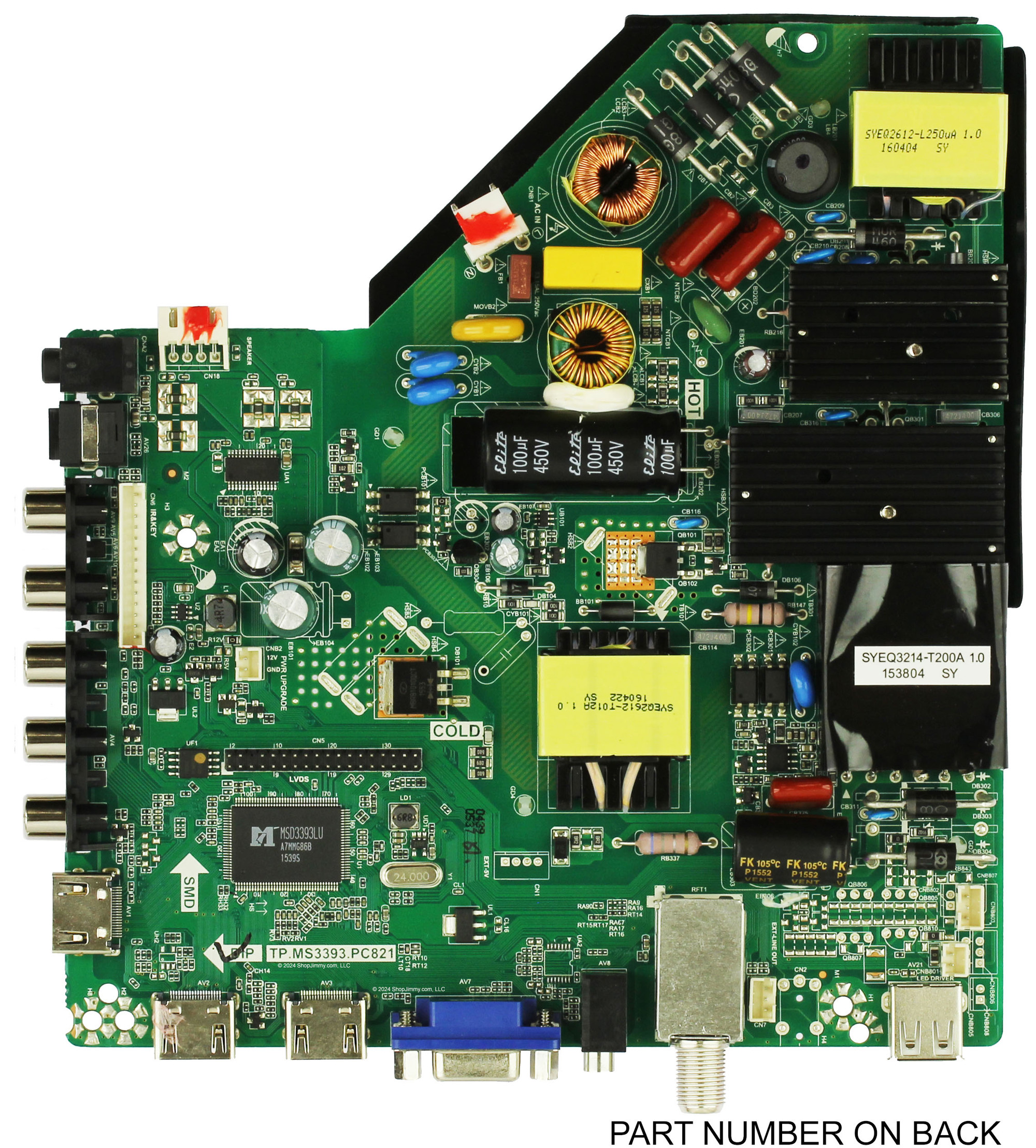 P0160101641-T1601-104 Main Board/Power Supply