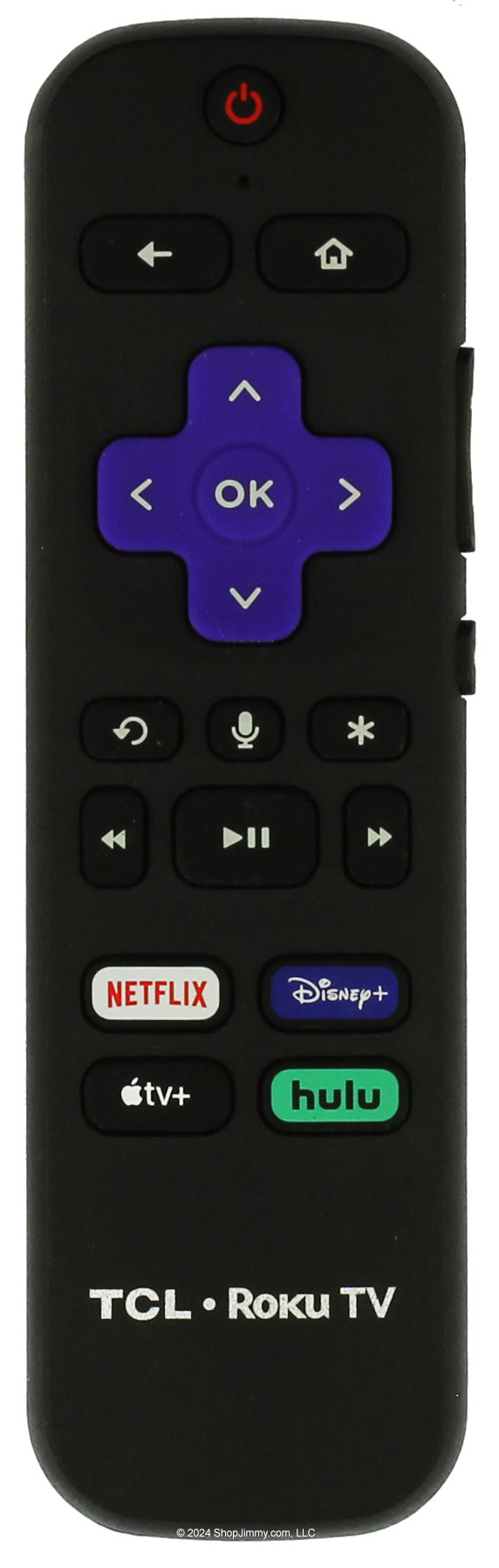 TCL 21001-00001 Roku Remote Control w/ Netflix Disney+ Apple TV Hulu ...