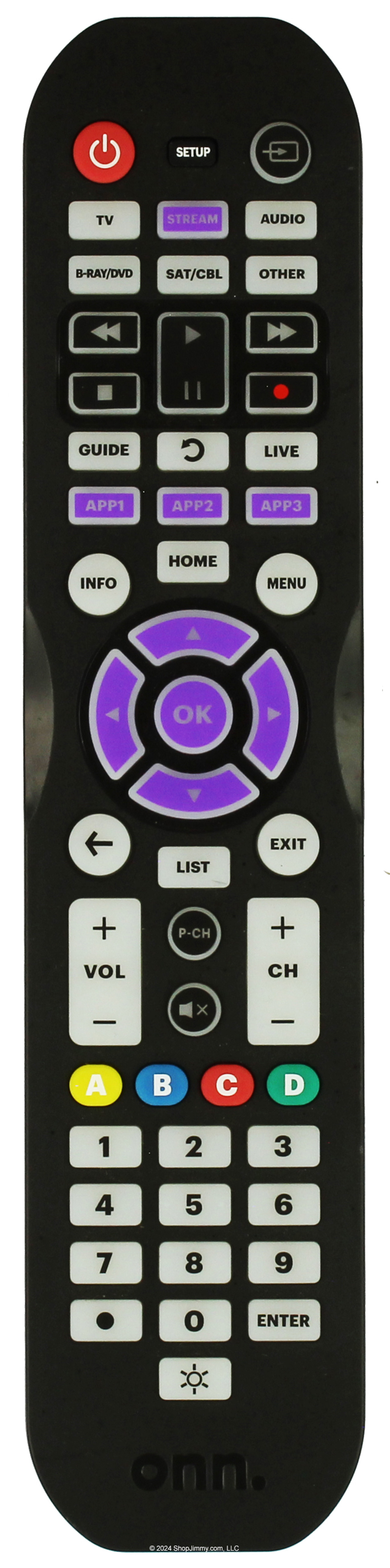 ONN 100078904 J26 6-Device Universal Remote