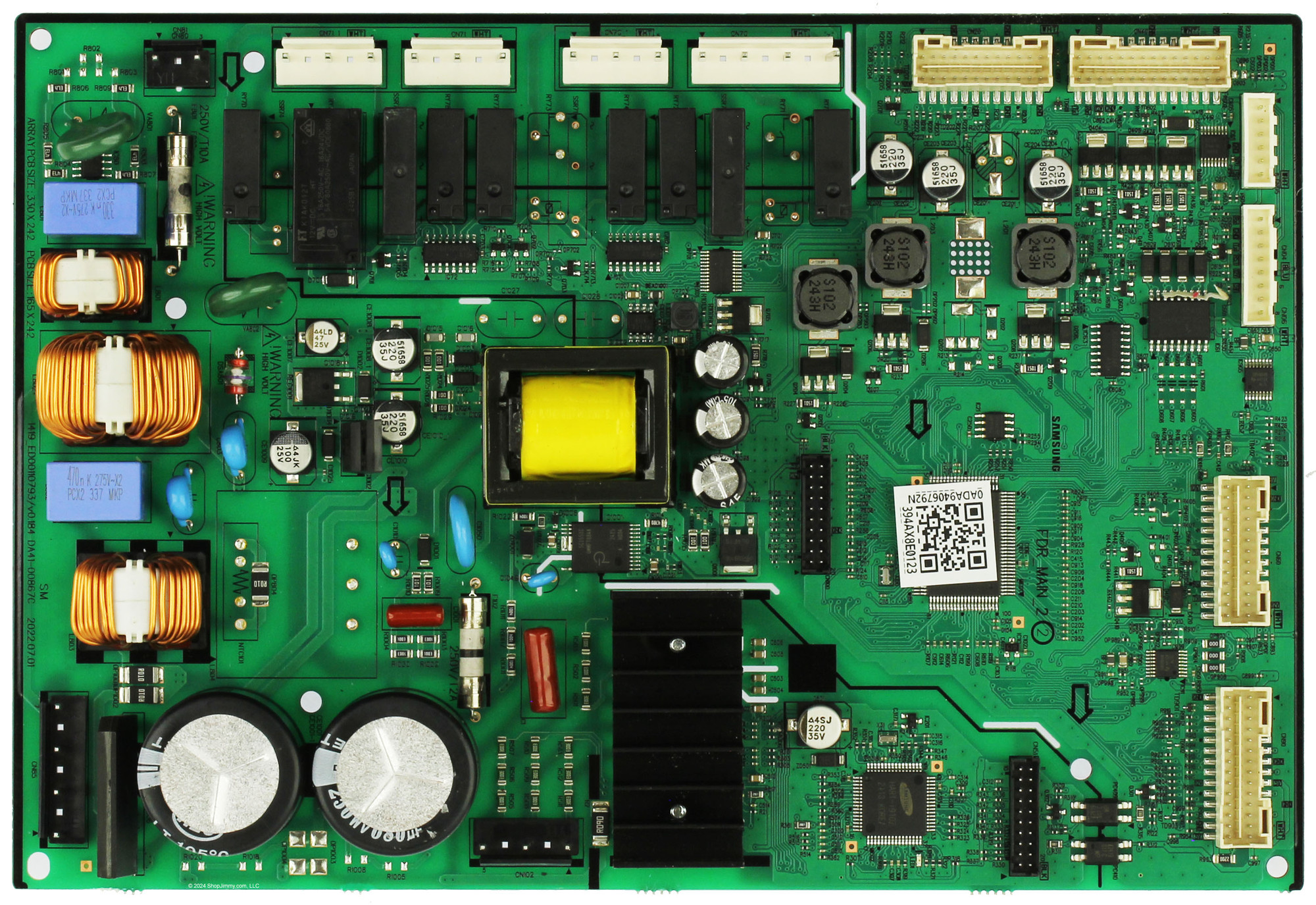 Samsung DA94-06792N Refrigerator Control Board