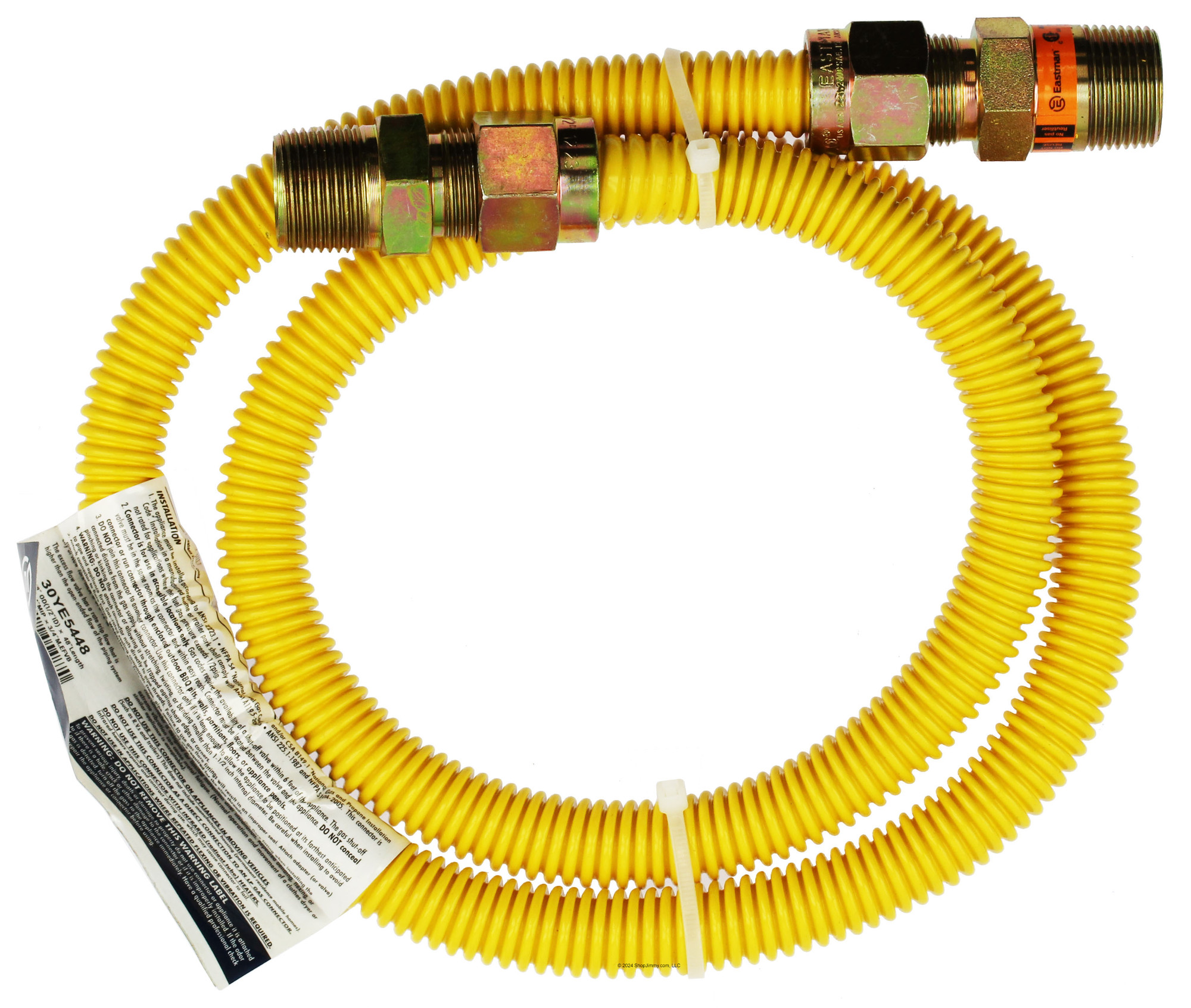 Eastman 30YE5448 5/8" x 48" Epoxy Coated Stainless Gas Appliance ...