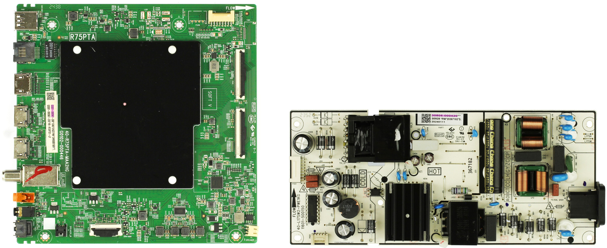 TCL 65S551G Complete Repair Parts Kit - v2
