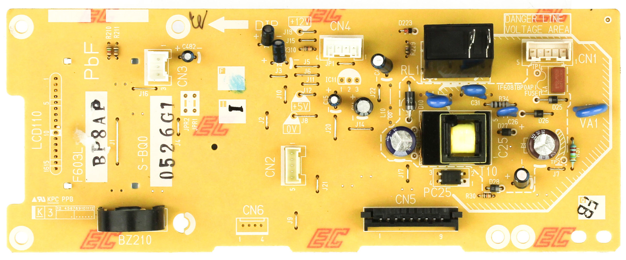 Panasonic Microwave F6260BQ01AP Control Board