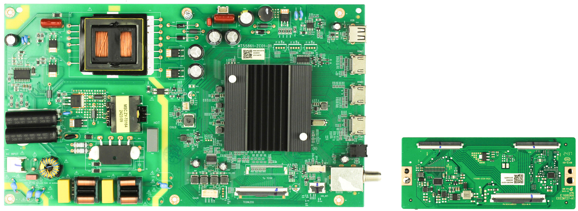 Vizio V4K50M-0810 LMC1T8MA Complete TV Repair Parts Kit