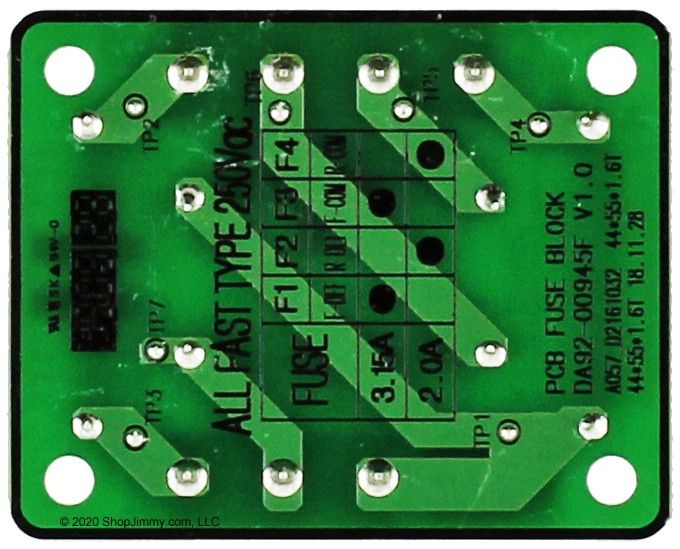 Samsung Refrigerator DA92-00945F Fuse Block Module Assembly