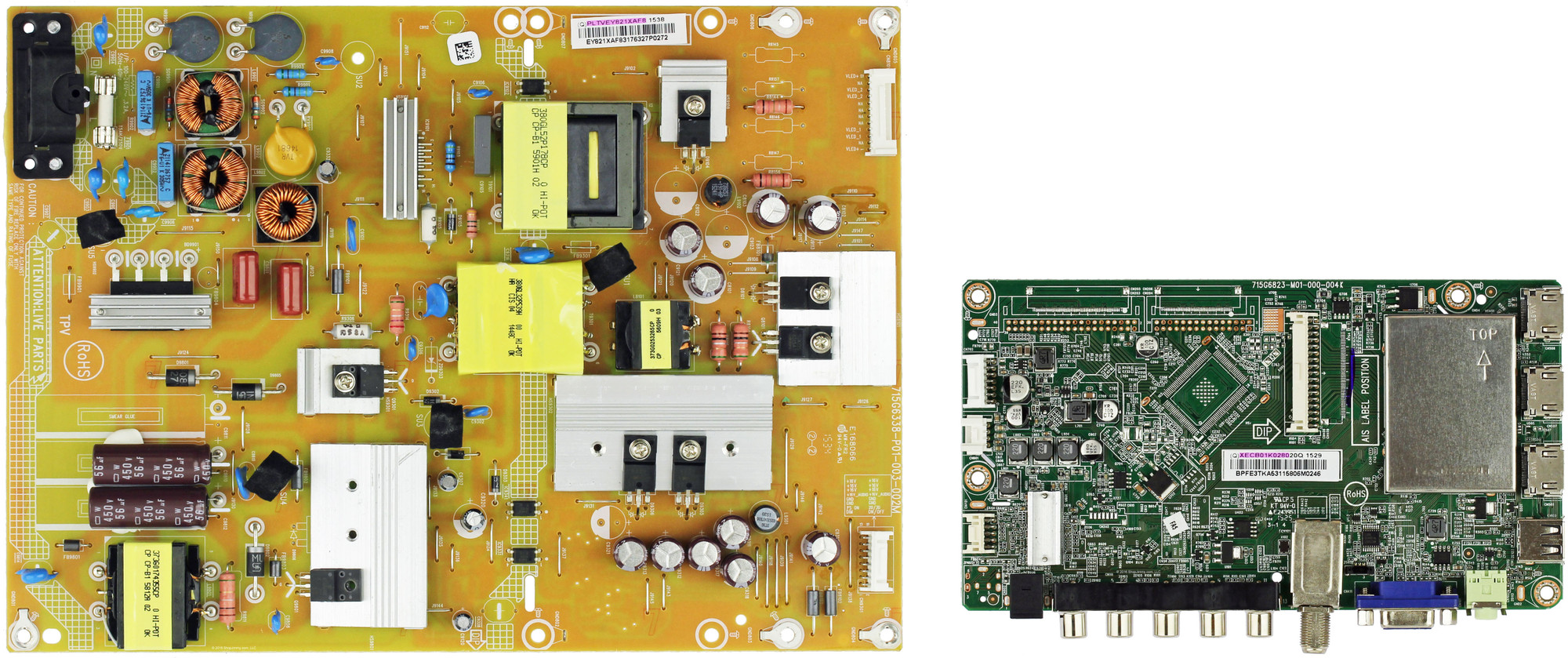 NEC E505 Complete LED TV Repair Parts Kit Version 1 (SEE NOTE)