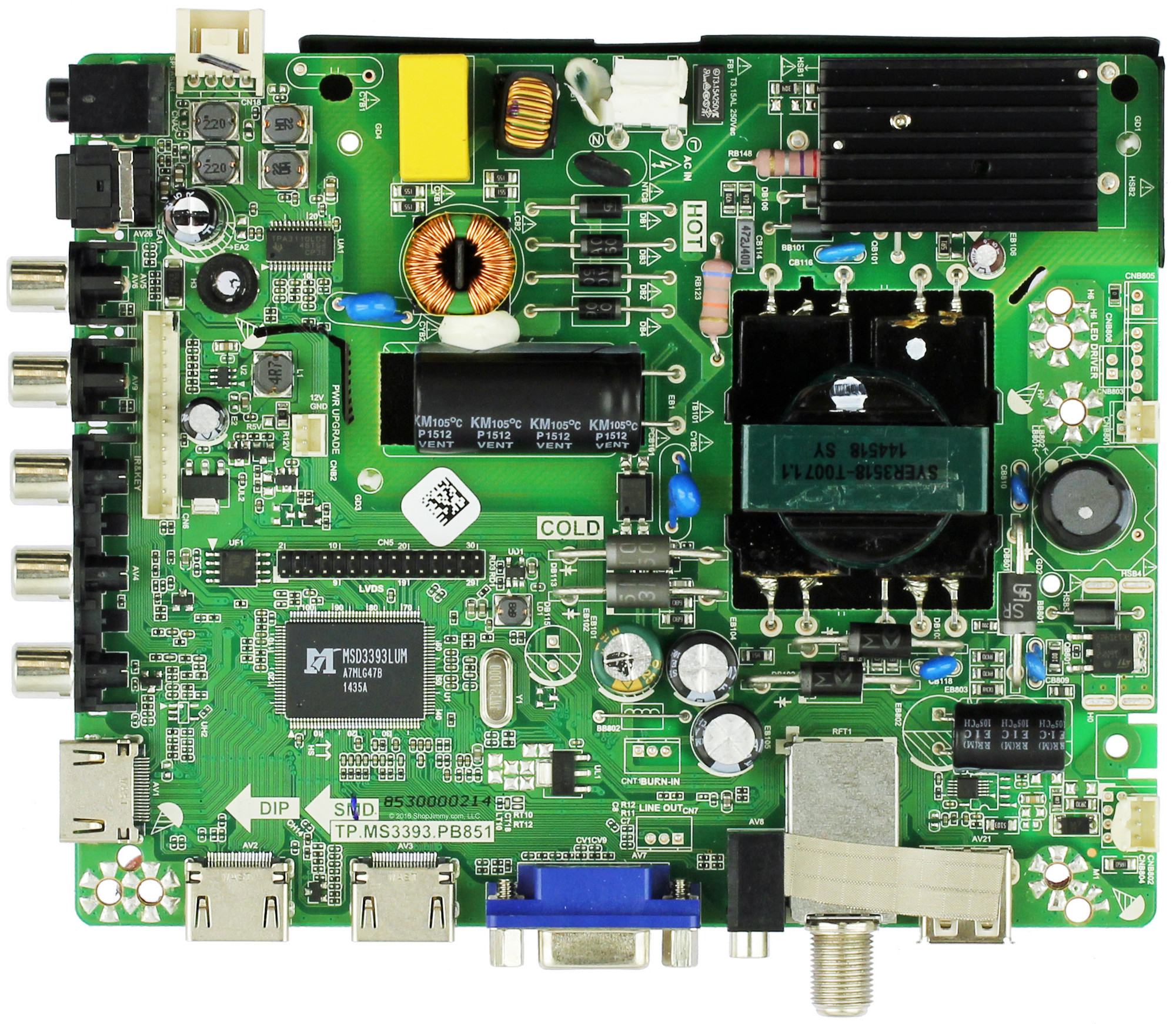 Westinghouse Main Board / Power Supply for DWM42F2G1 Version TW-77421 ...