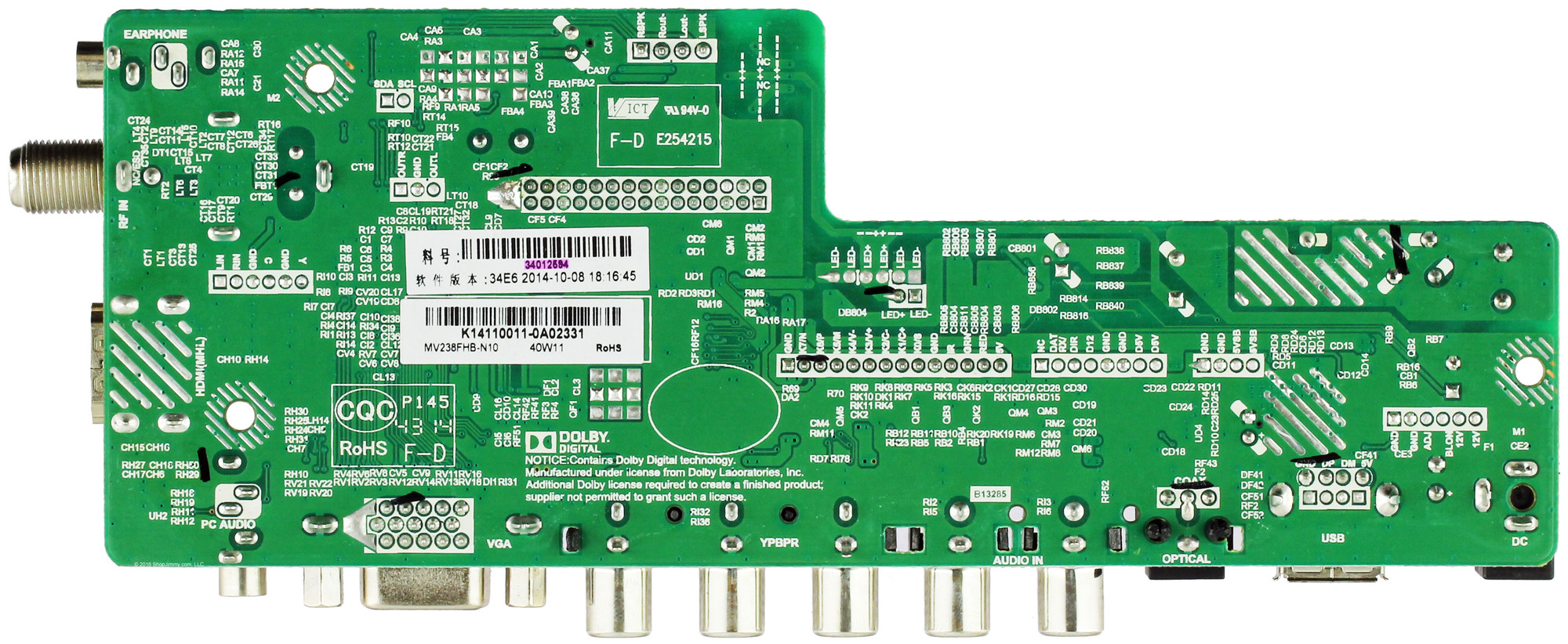 Element 34012594 Main Board for ELEFW247