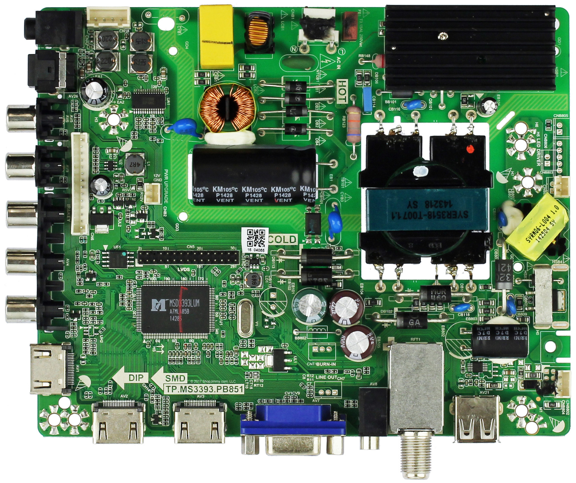 Element Main/Power Board for ELEFT407 (J1400 Serial)