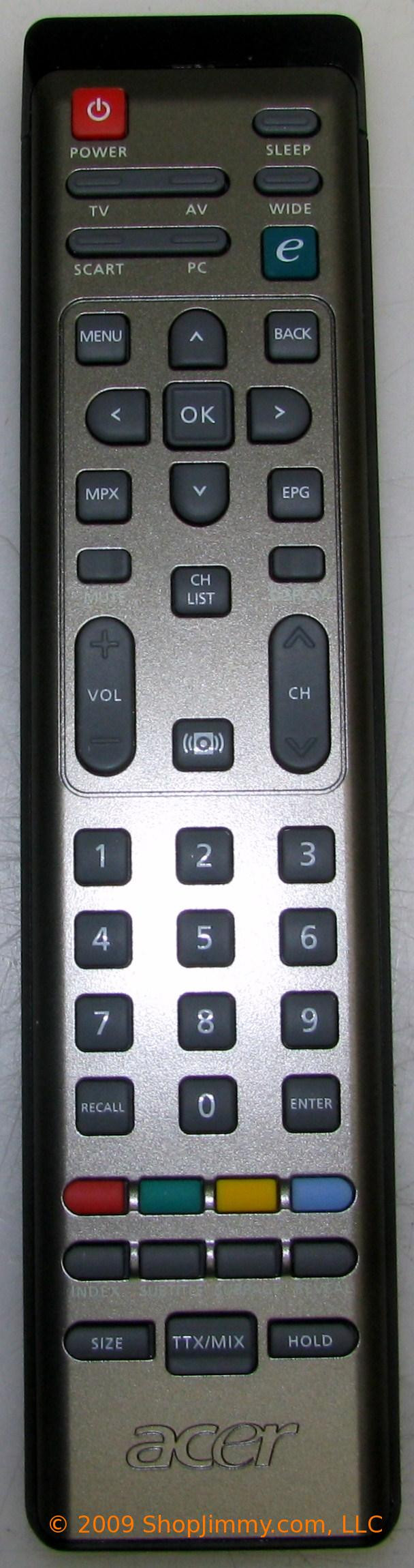 Acer RC-48KEY Remote Control