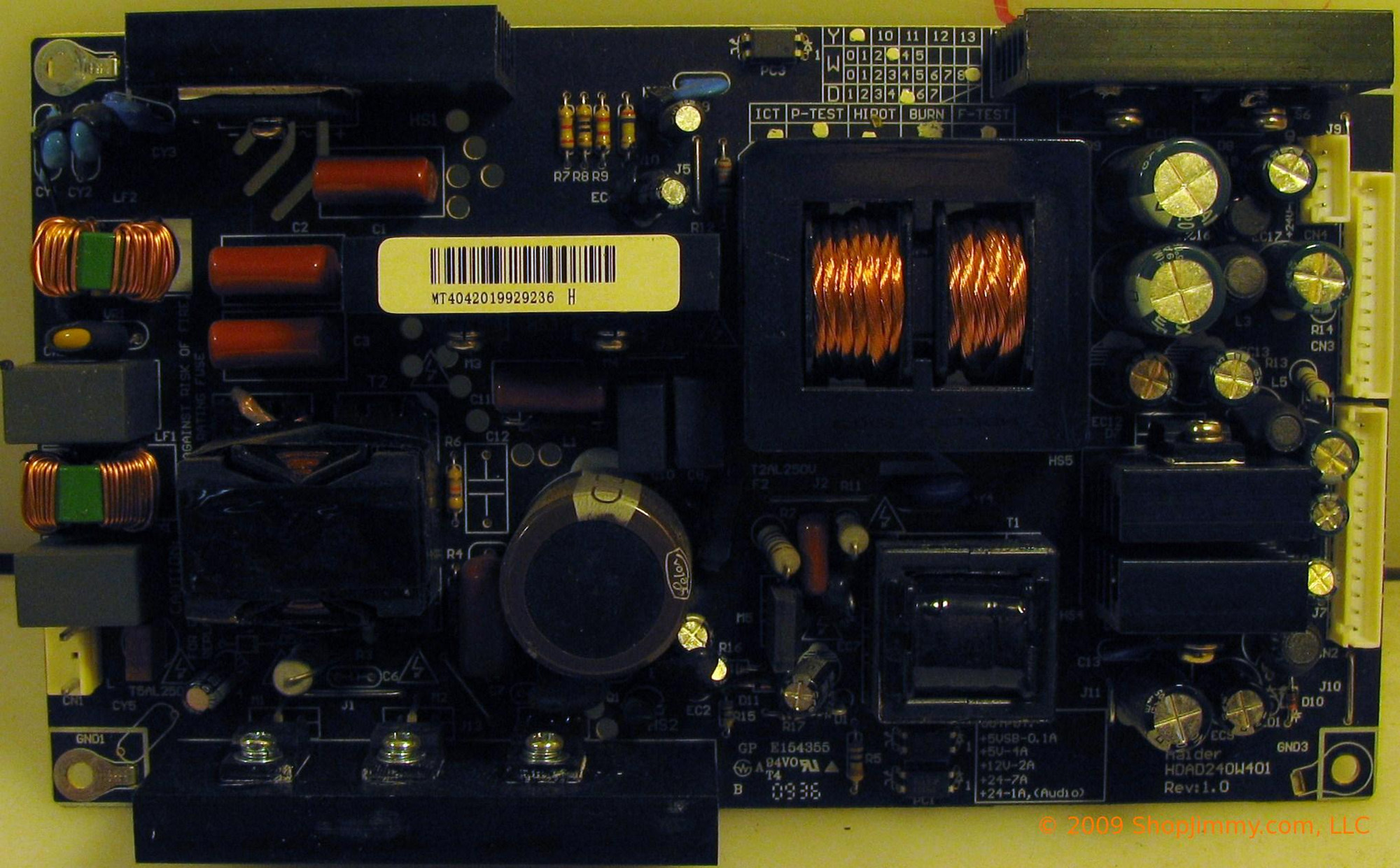 Apex HDAD240W401 (MT40420, 909H1504) Power Supply for LD4088
