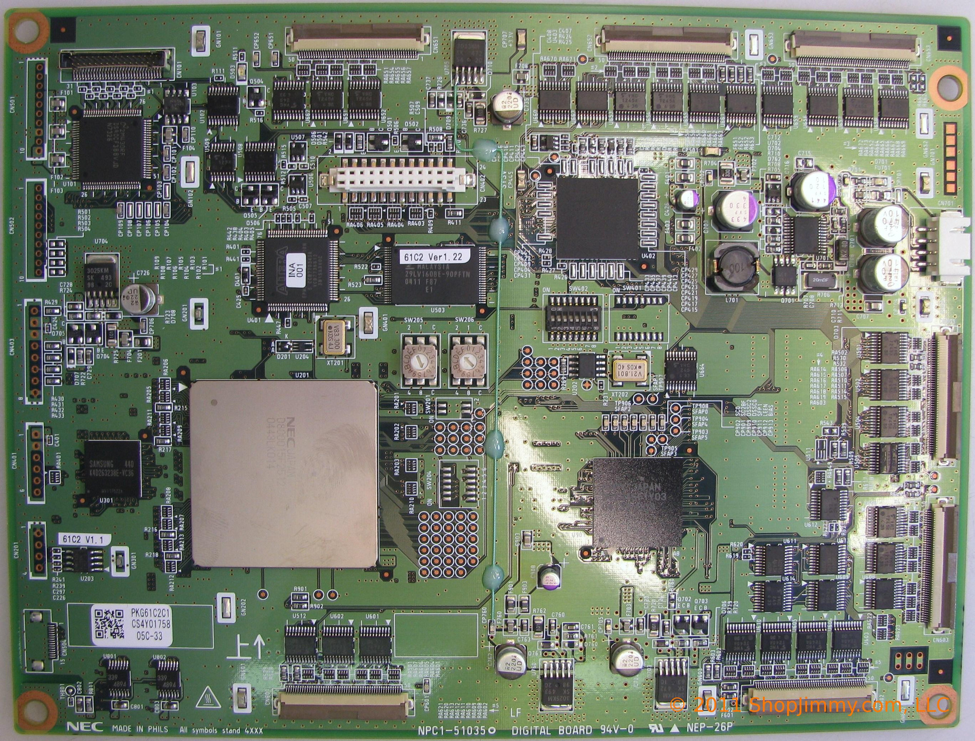 NEC PKG61C2C1 (NPC1-51035) Main Logic CTRL Board