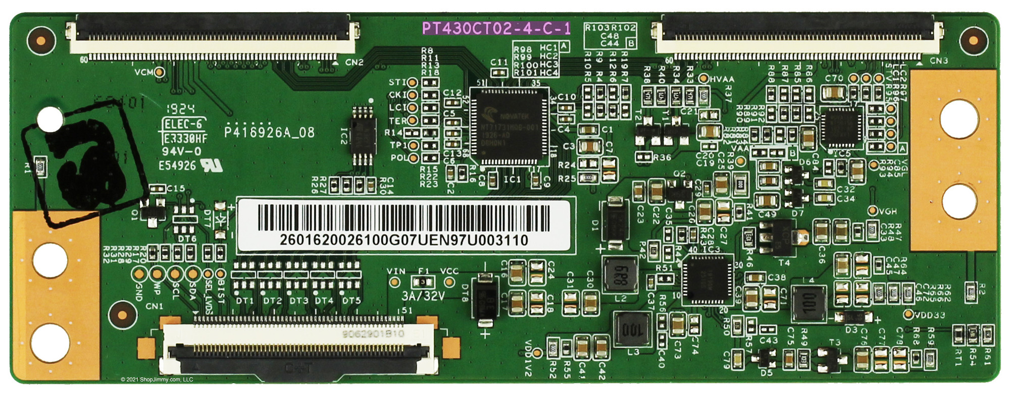 Element PT430CT02-4-C-1 T-Con Board