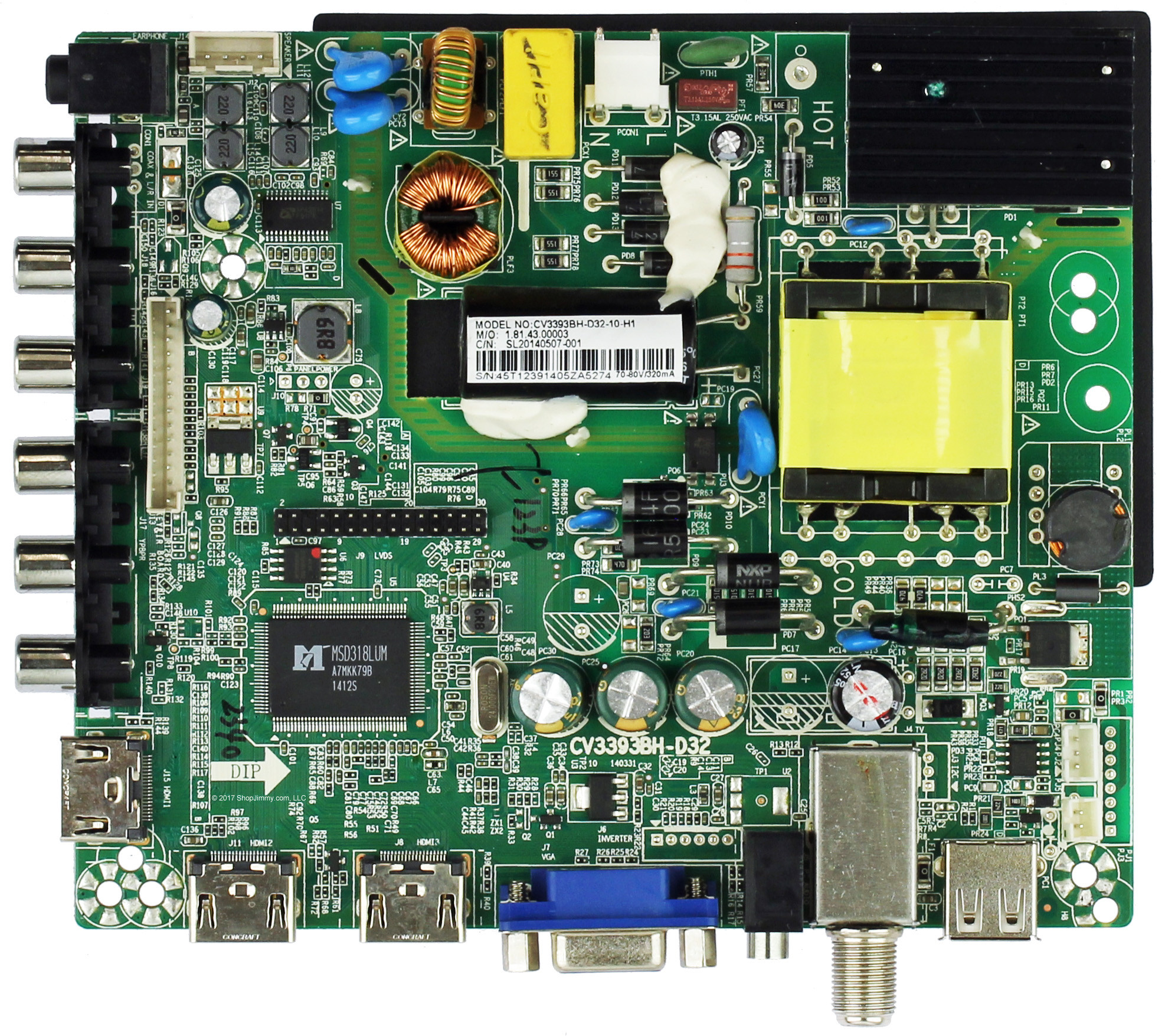 Proscan Main Board / Power Supply for PLDED3273A-E SN beginning with A1405