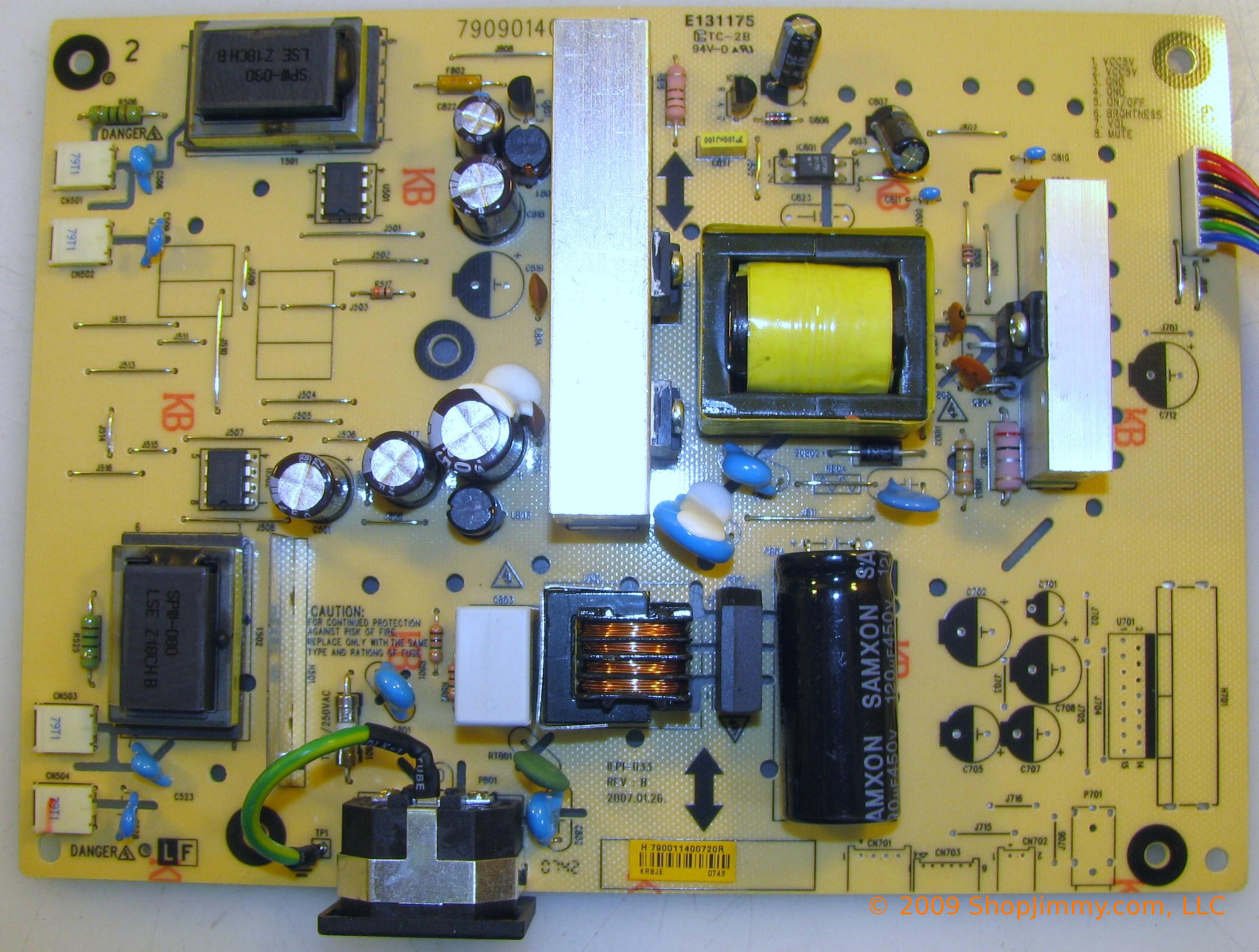 ViewSonic 790011400720R Power Supply / Backlight Inverter for VA2026W