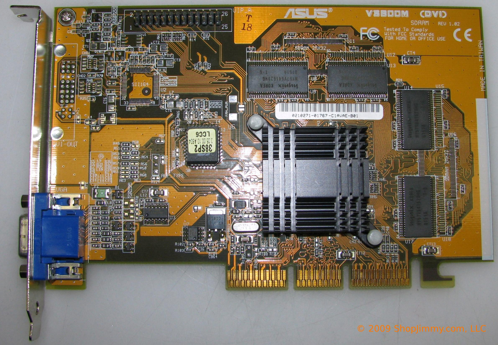 Asus V3800M nVidia TNT2 32MB M64 AGP 4X Video Card