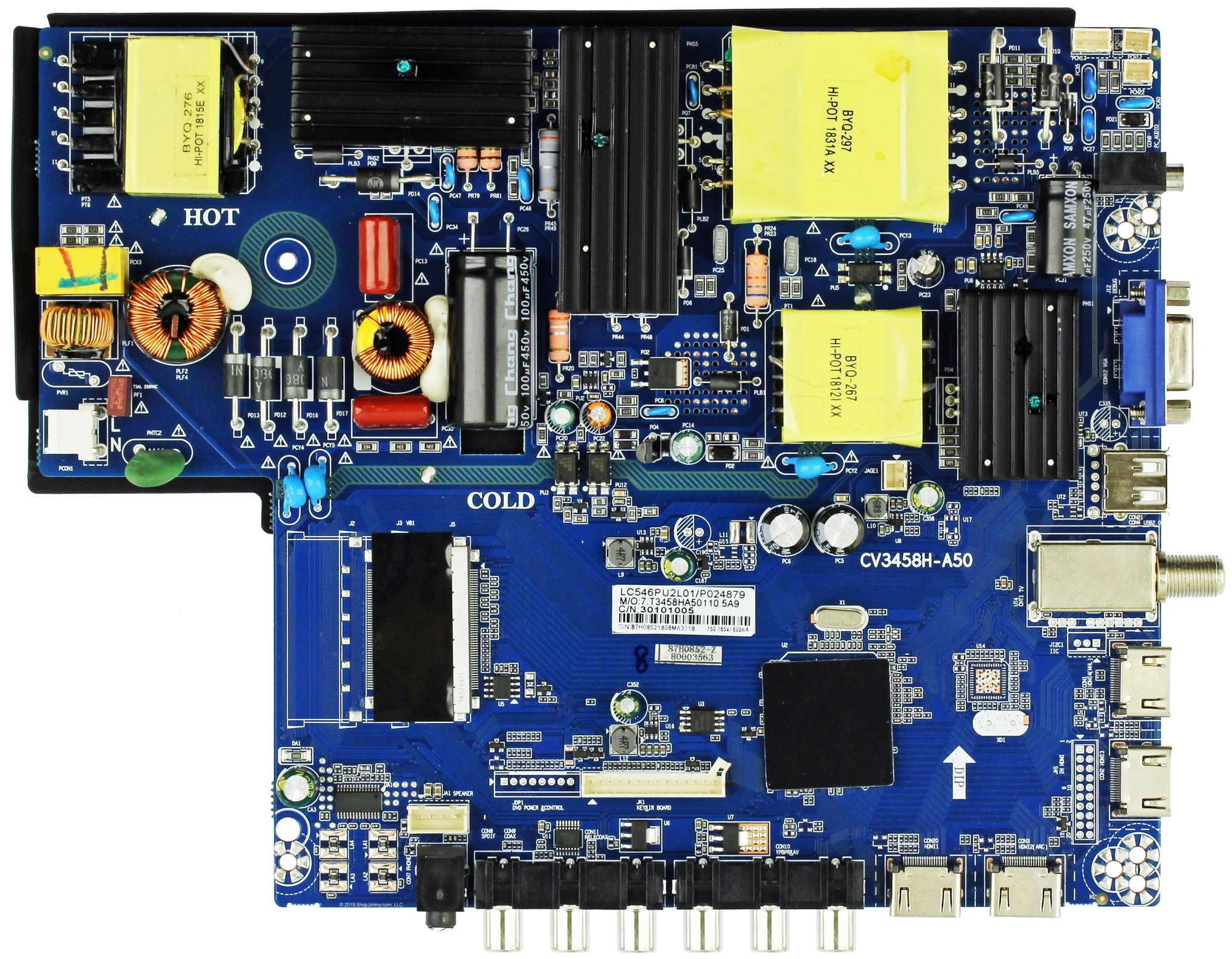 RCA Main Board / Power Supply RTU5540-C (Version 1--SEE NOTE)