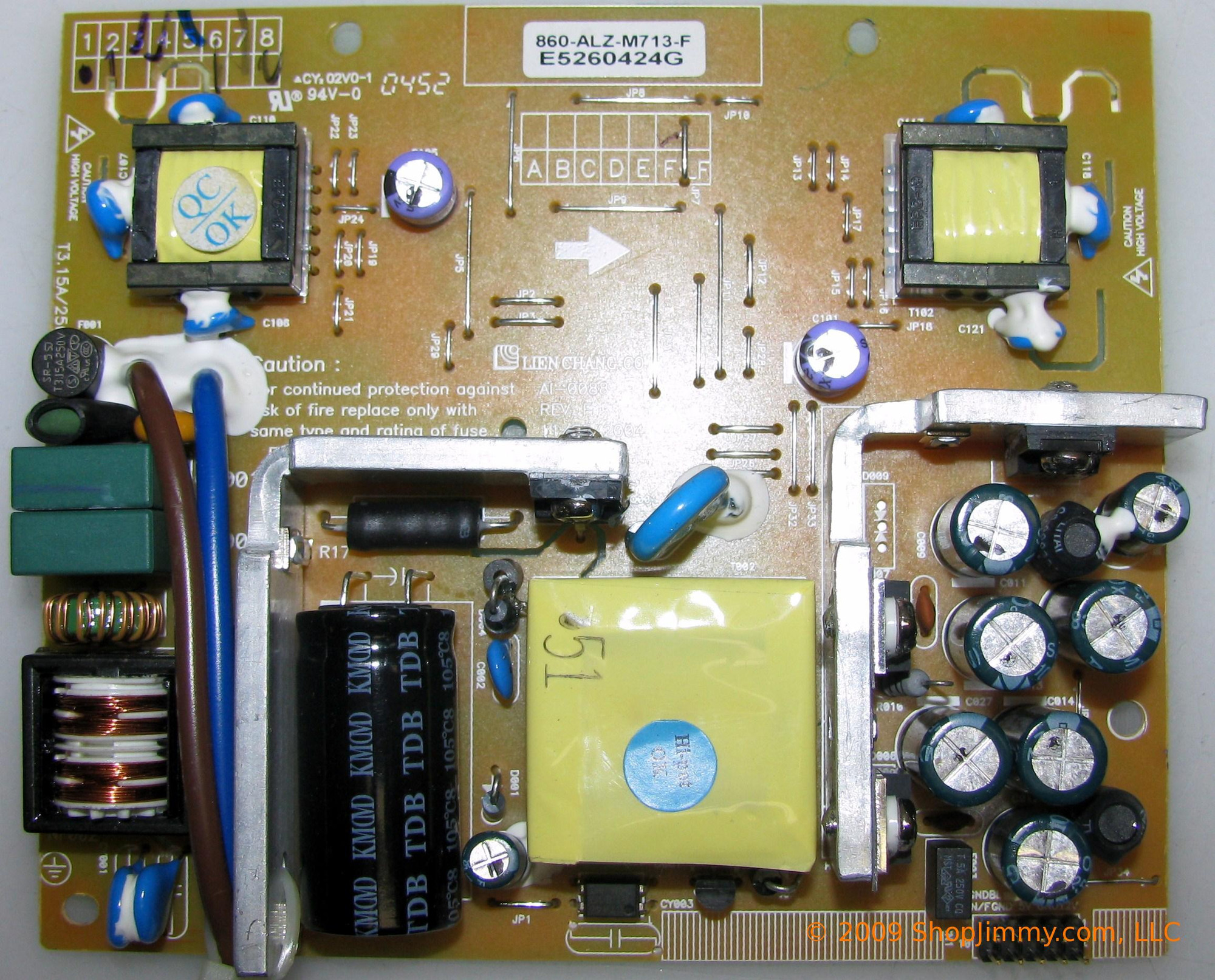 Proview 860-ALZ-M713-F Power Supply / Backlight Inverter