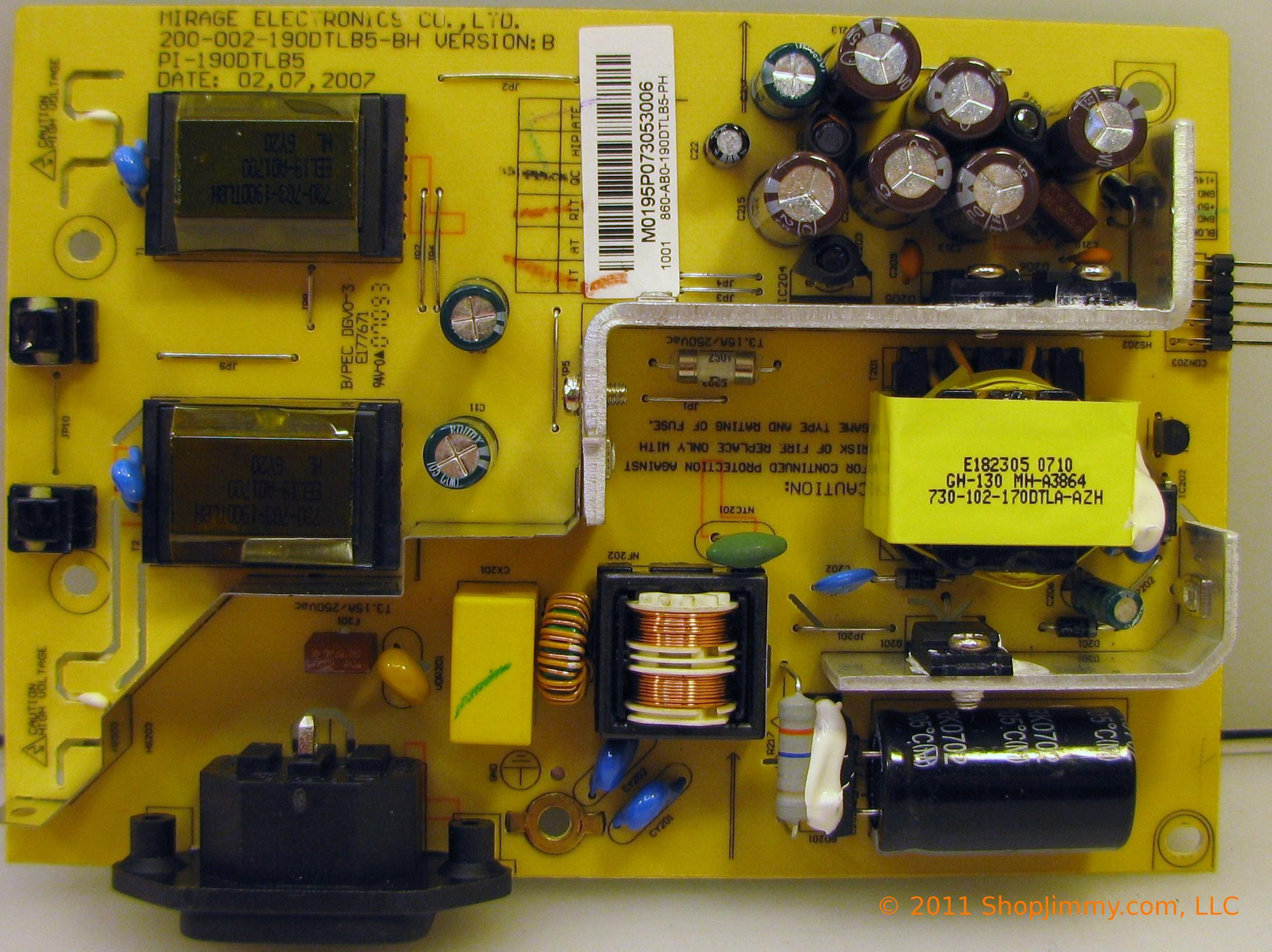 Proview 860-AB0-190DTLB5-PH Power Supply / Backlight Inverter