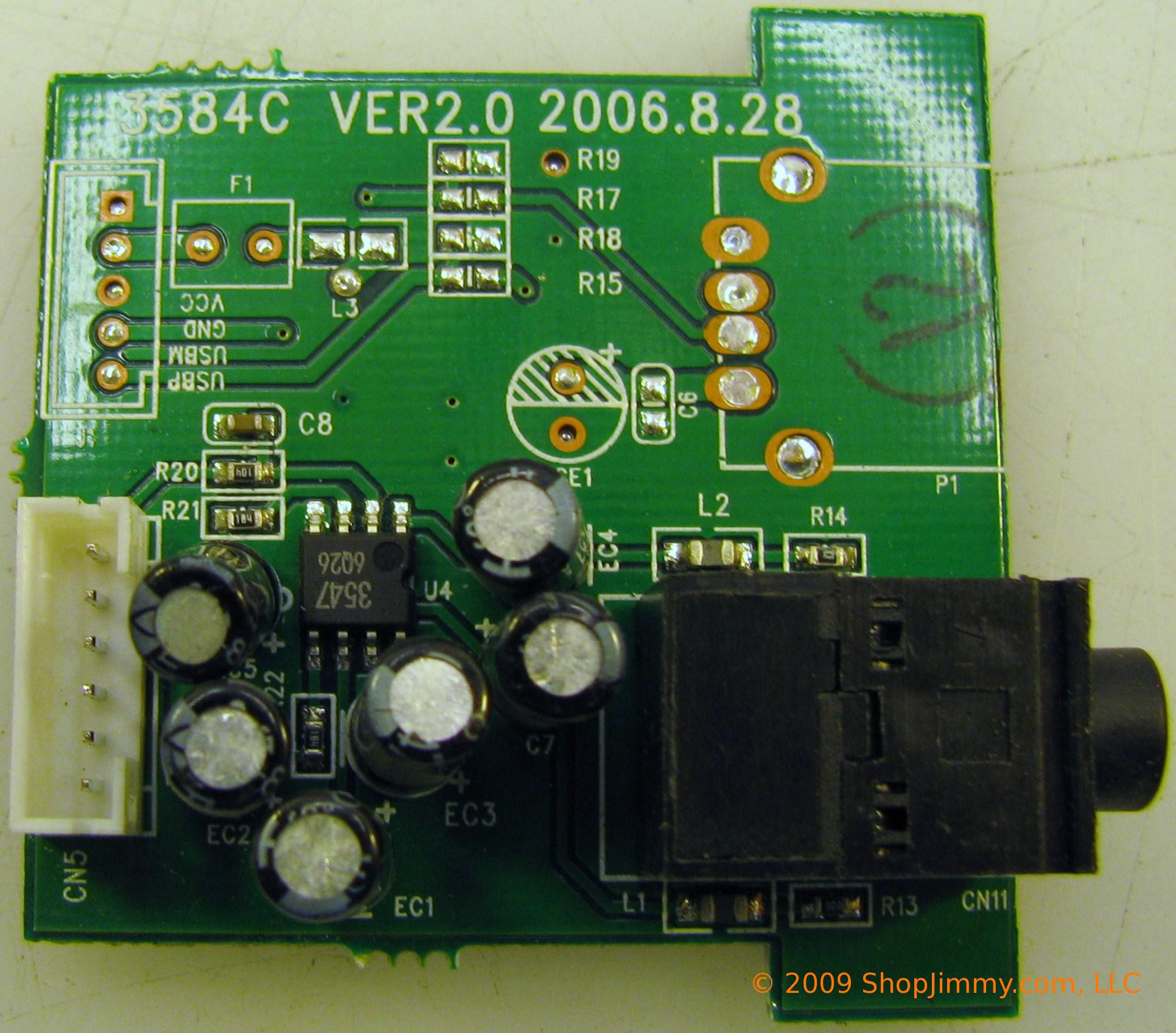 Polaroid 3584C Headphone Jack