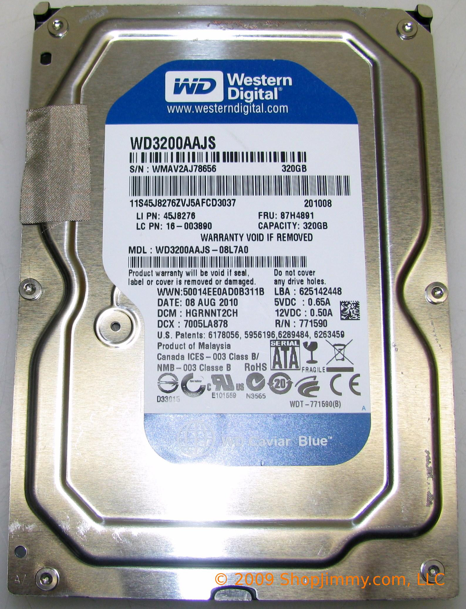 Western Digital WD3200AAJS Internal Hard Drive