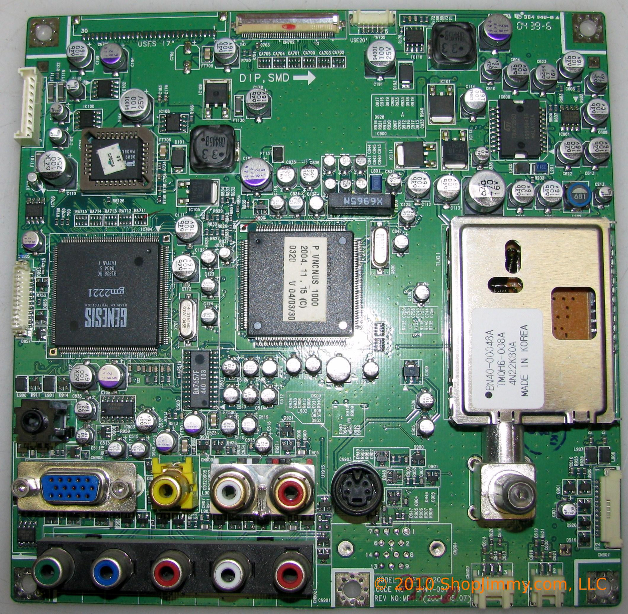 Samsung BN91-00808K (BN41-00471B) Main Board for LTP2045UX/XAA