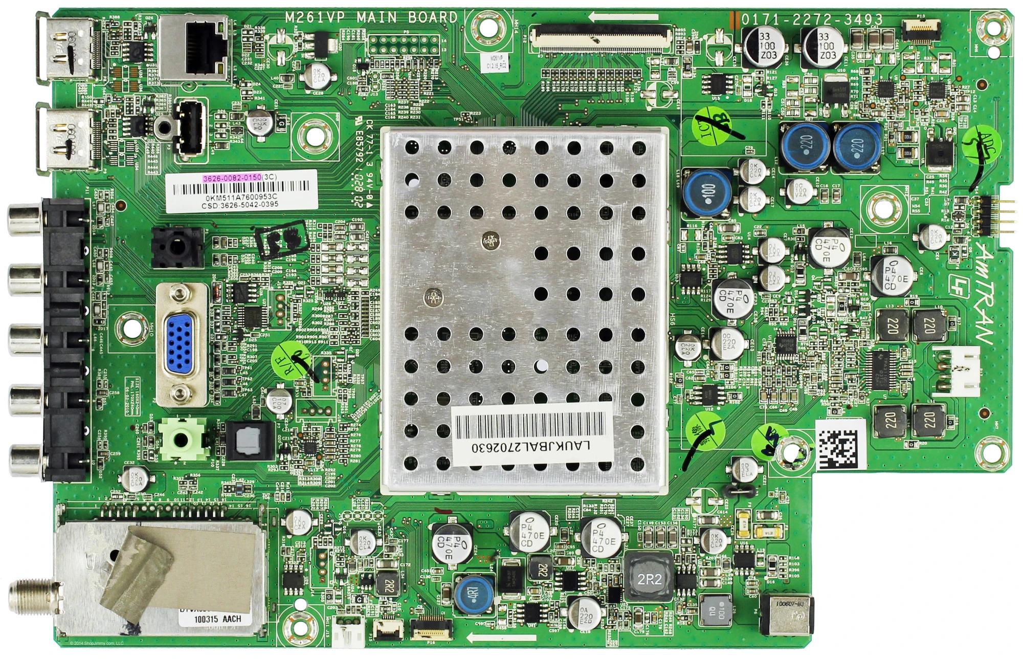Vizio 3626-0082-0150 (0171-2272-3493) Main Board for M261VP