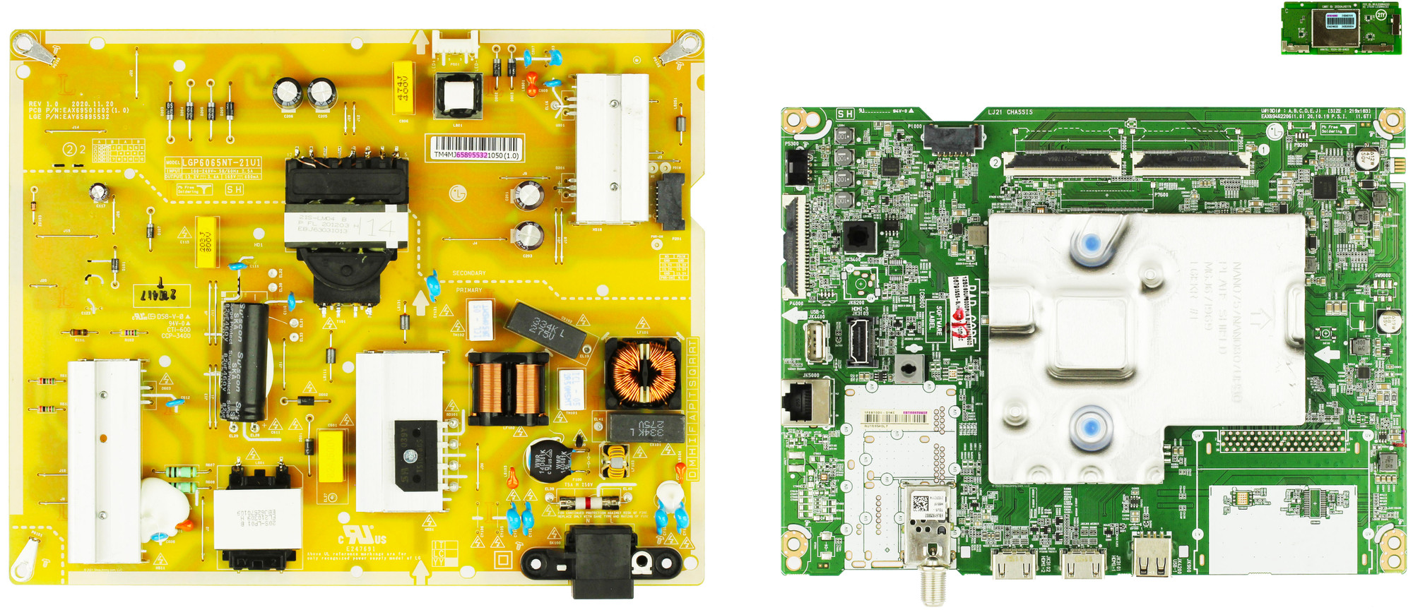 LG 60UP8000PUA.BUSMLKR Complete LED TV Repair Parts Kit