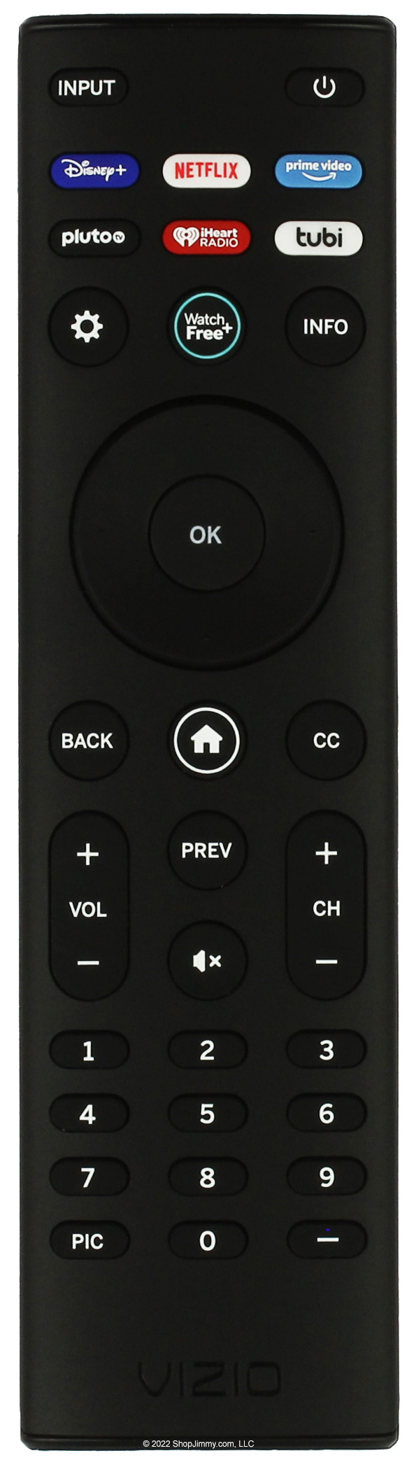 Vizio XRT140V4 Disney+ Netflix PrimeVideo Pluto iHeart Tubi Remote ...