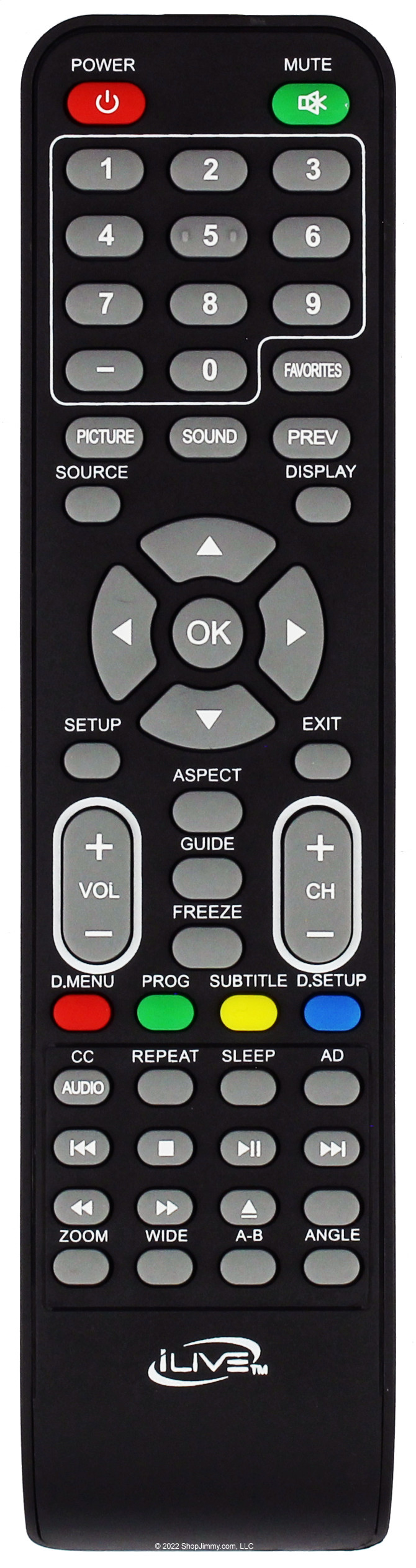 iLIVE ITDE2490B Remote Control -- Open Bag