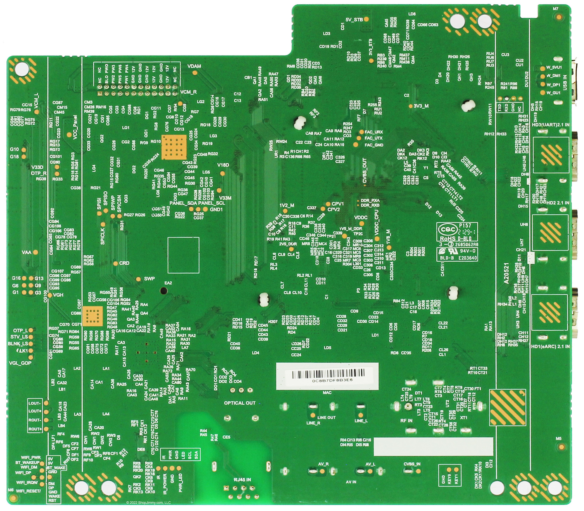 Onn TD.MT5691T.U765 Main Board for 100068378