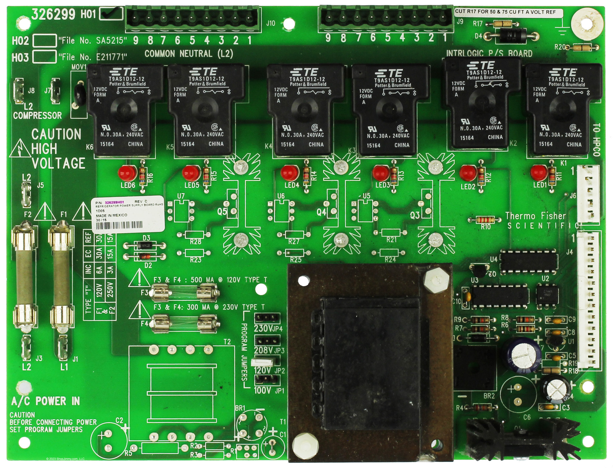 Radwell Refrigerator 326299H01 Control Board