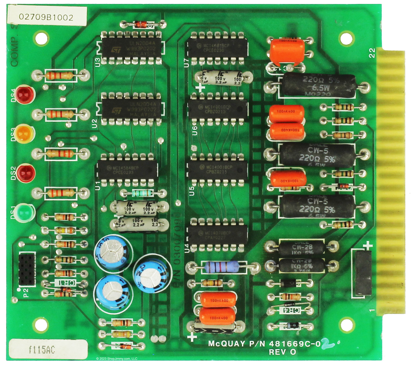 McQuay 481669C-02 Furnace Control Board
