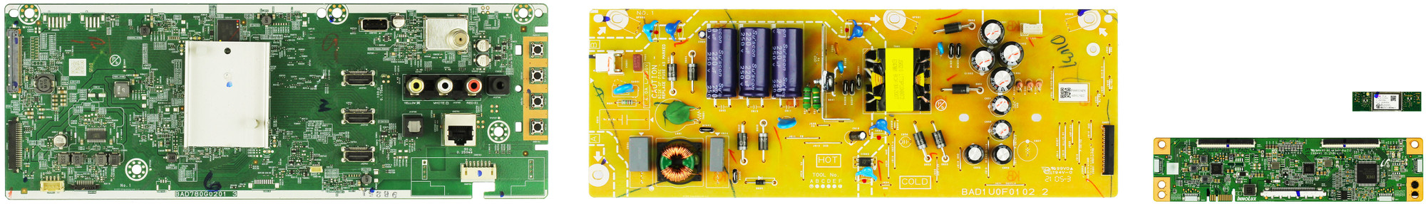 Philips 50PFL5766/F7 (ME3 serial) Complete LED TV Repair Parts Kit