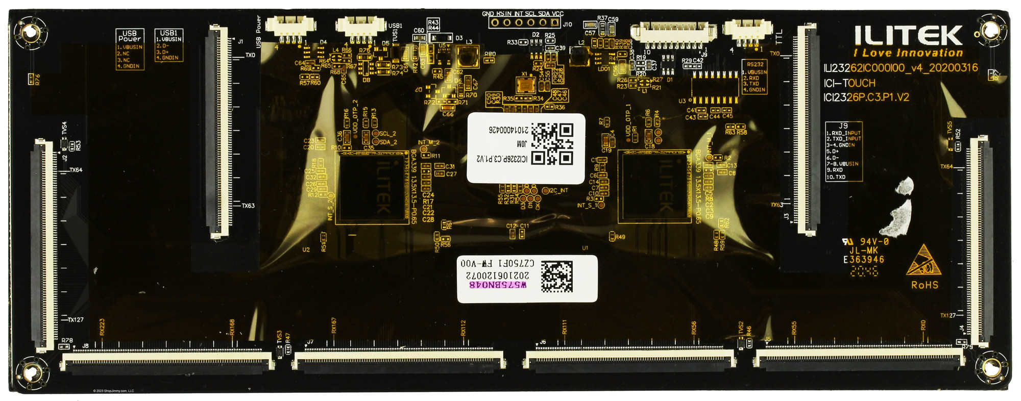 DTEN ICI-TOUCH W575BN048 Interface Board for DB50475