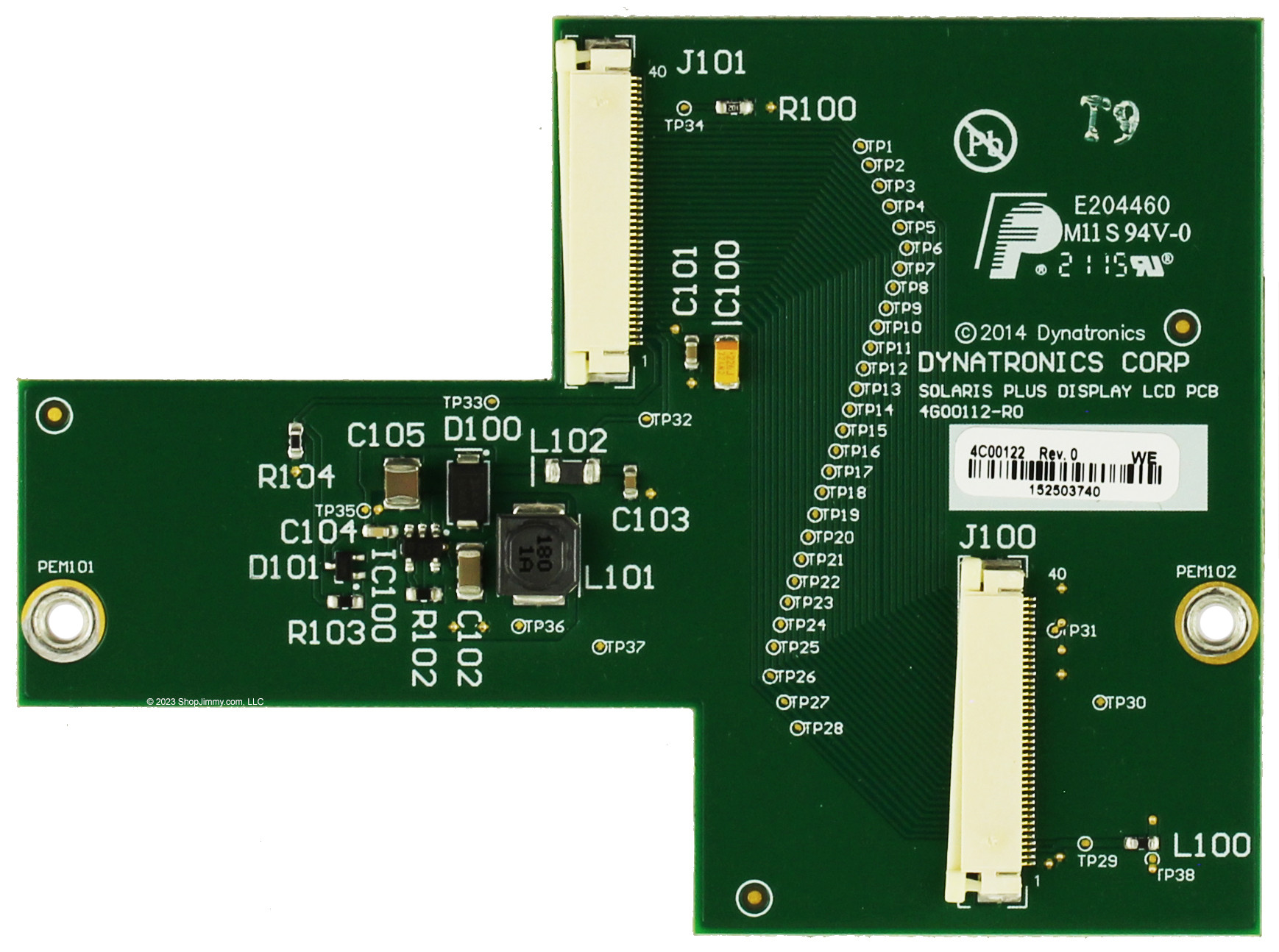 Dynatronics Circuit Board 4C00122 for Ultrasound Machine