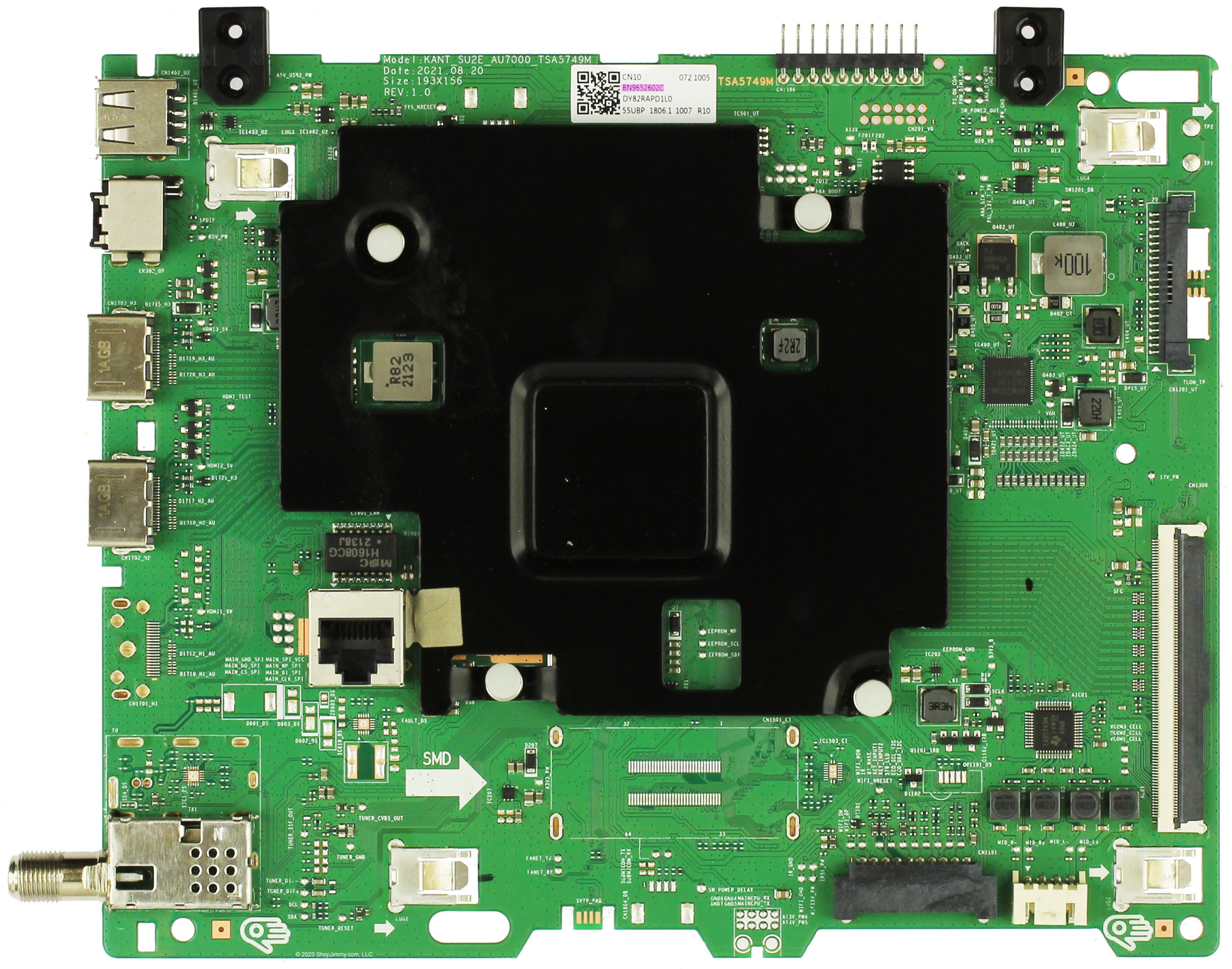 Samsung BN96-52602C Main Board for UN50TU700DFXZA - NO POWER SUPPLY