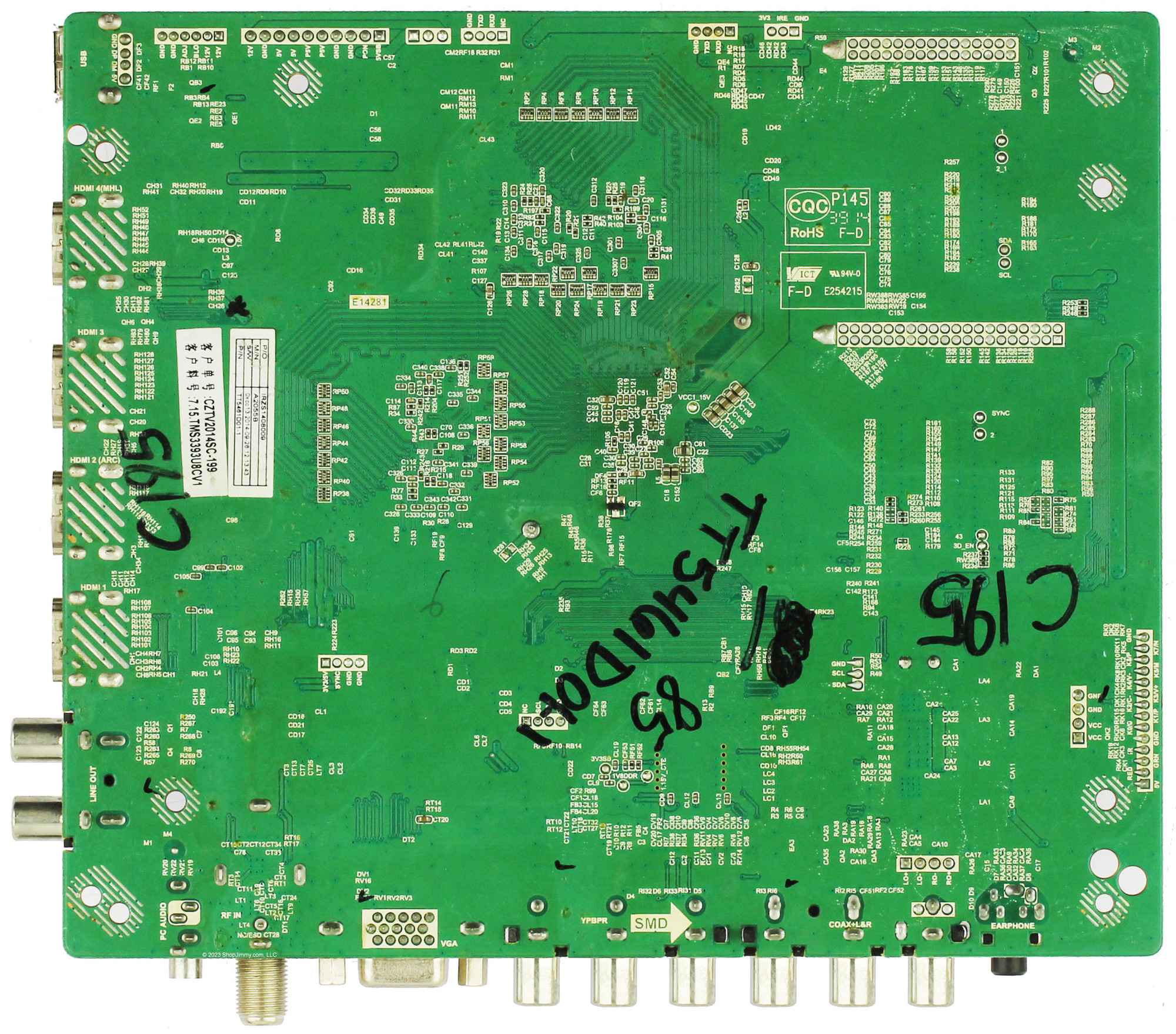 Upstar K14090162 (T.MS3393T.U87) Main Board for P55EWX