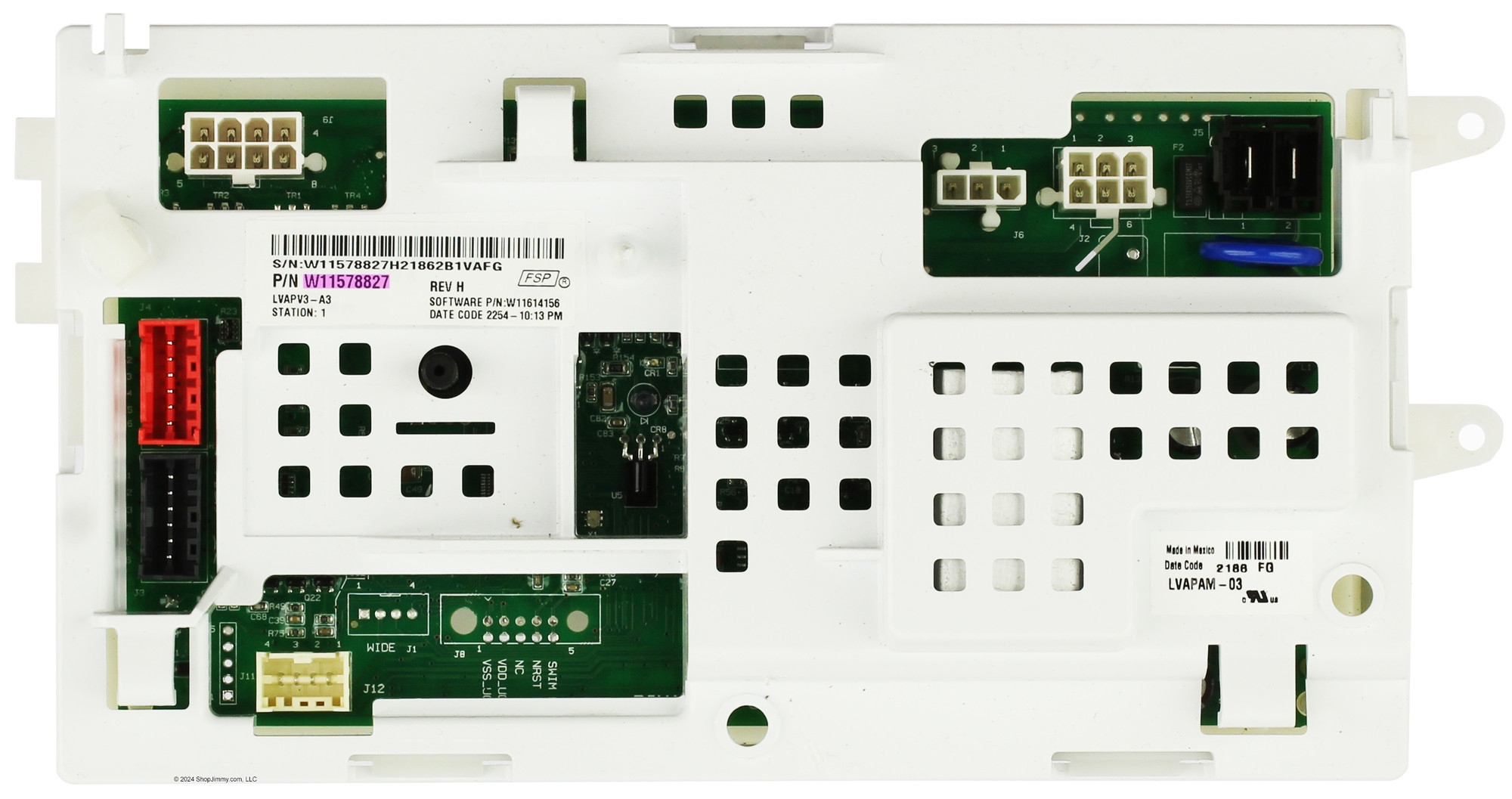 Whirlpool Washer W11578827 Control Board WTW4950HW3 WTW4955HW3