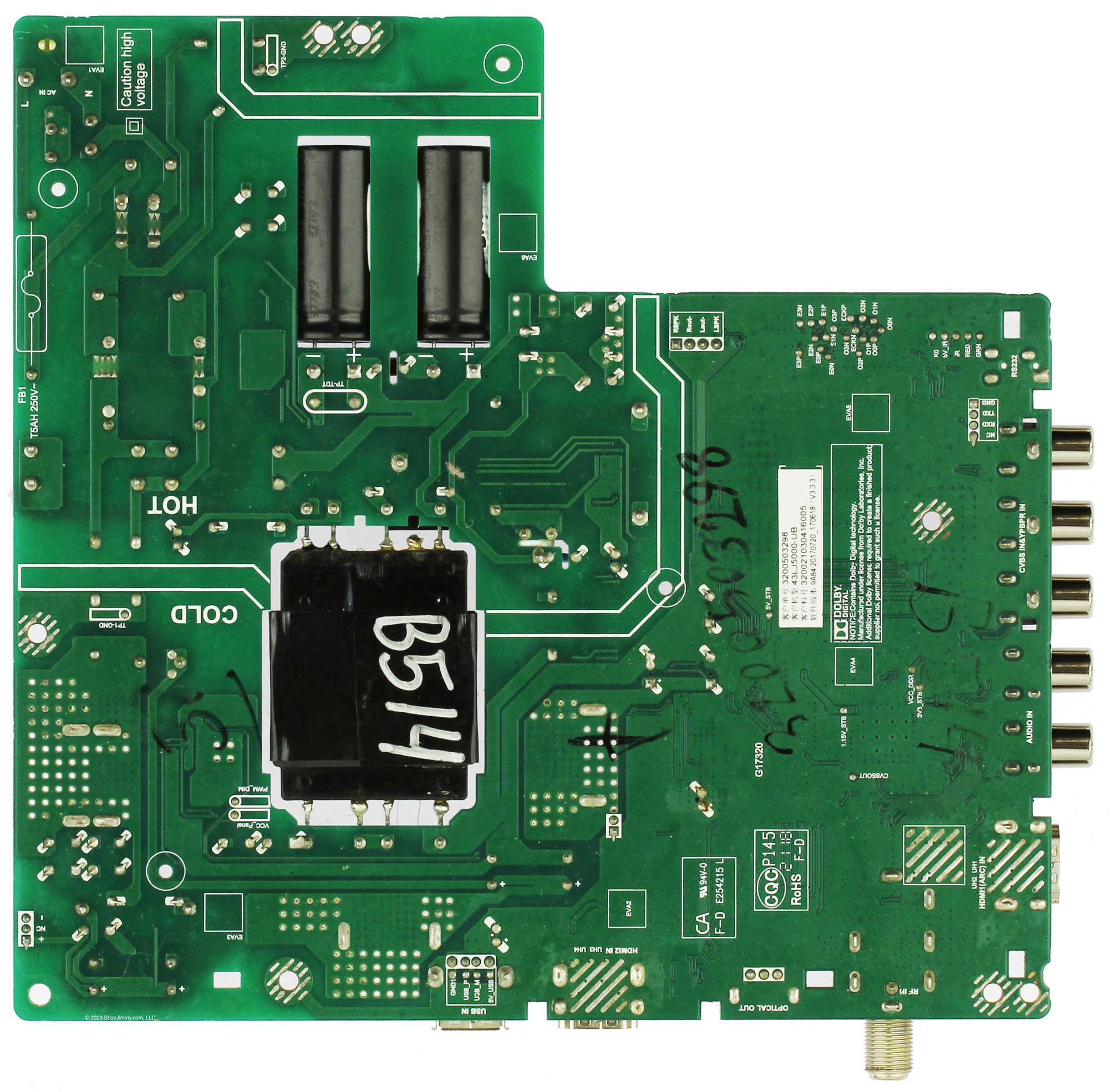 LG 3200503298 Main Board/Power Supply Board for 43LJ5000-UB